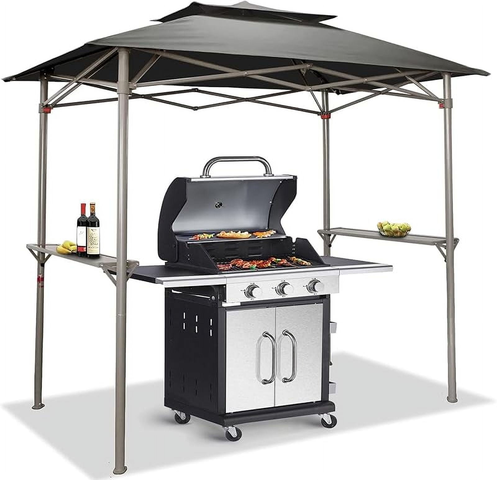 Shades 8x5 Grill Gazebo - Pop Up Canopy for BBQ and Backyard Patio ...