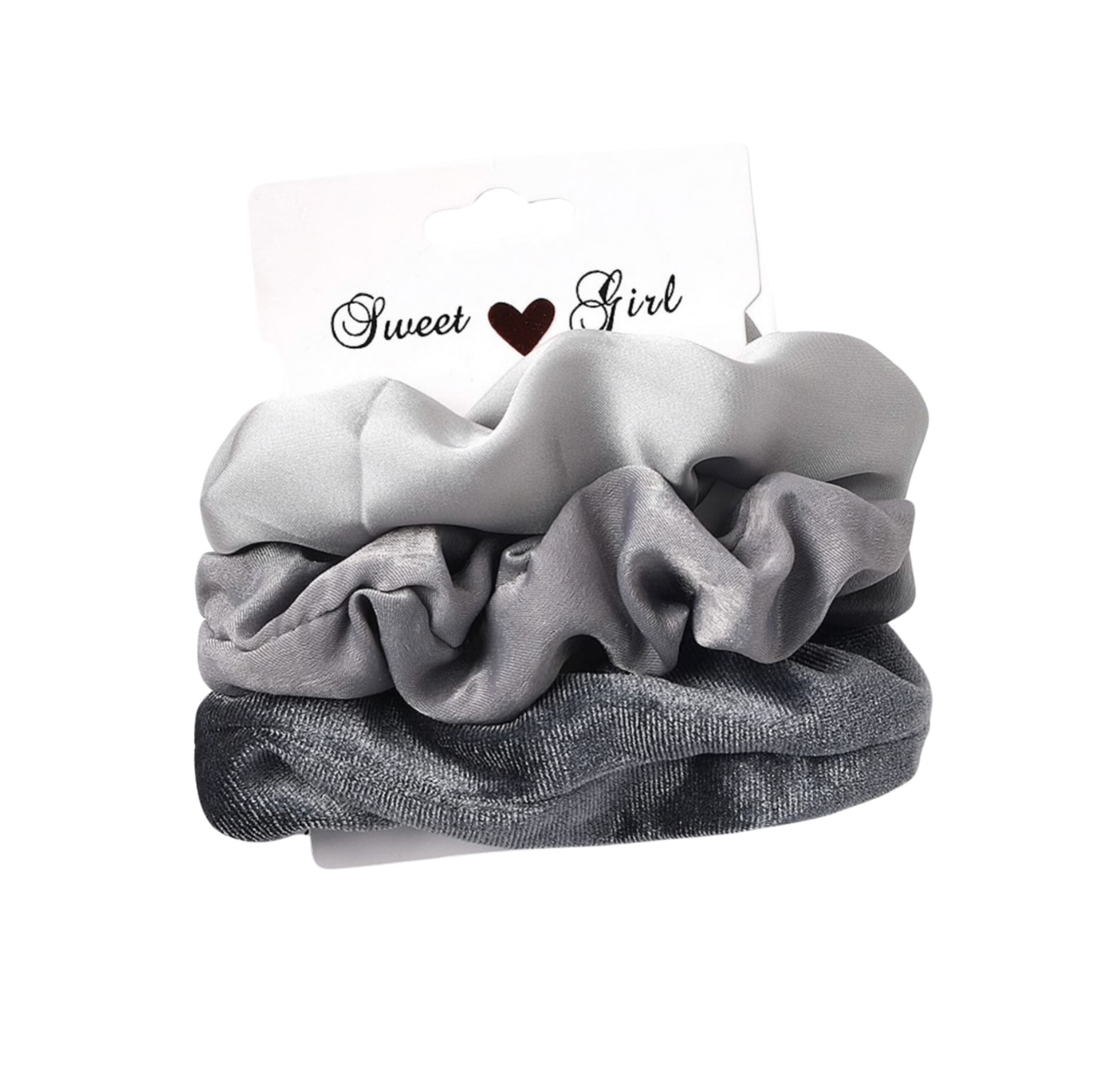 Satin Set Of 3 Scrunchies - Walmart.com