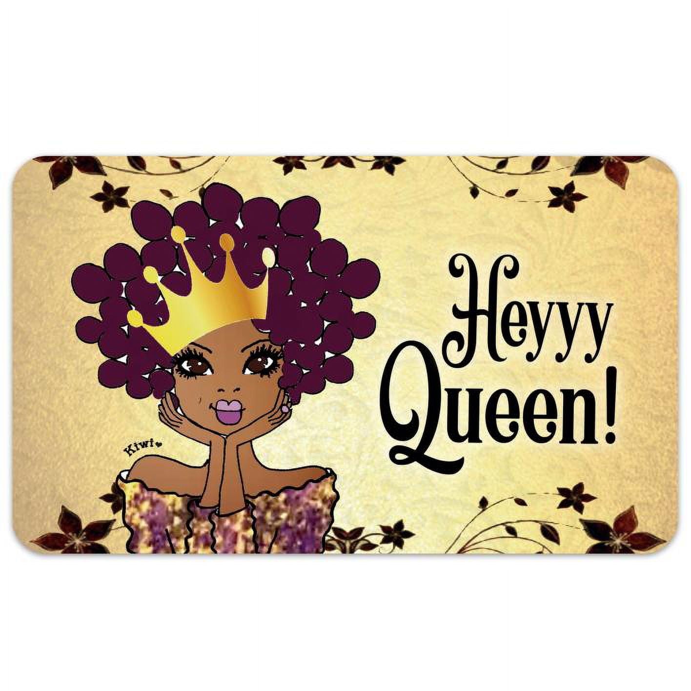 Shades of Color Interior Floor Mat Heyyy Queen! - Walmart.com