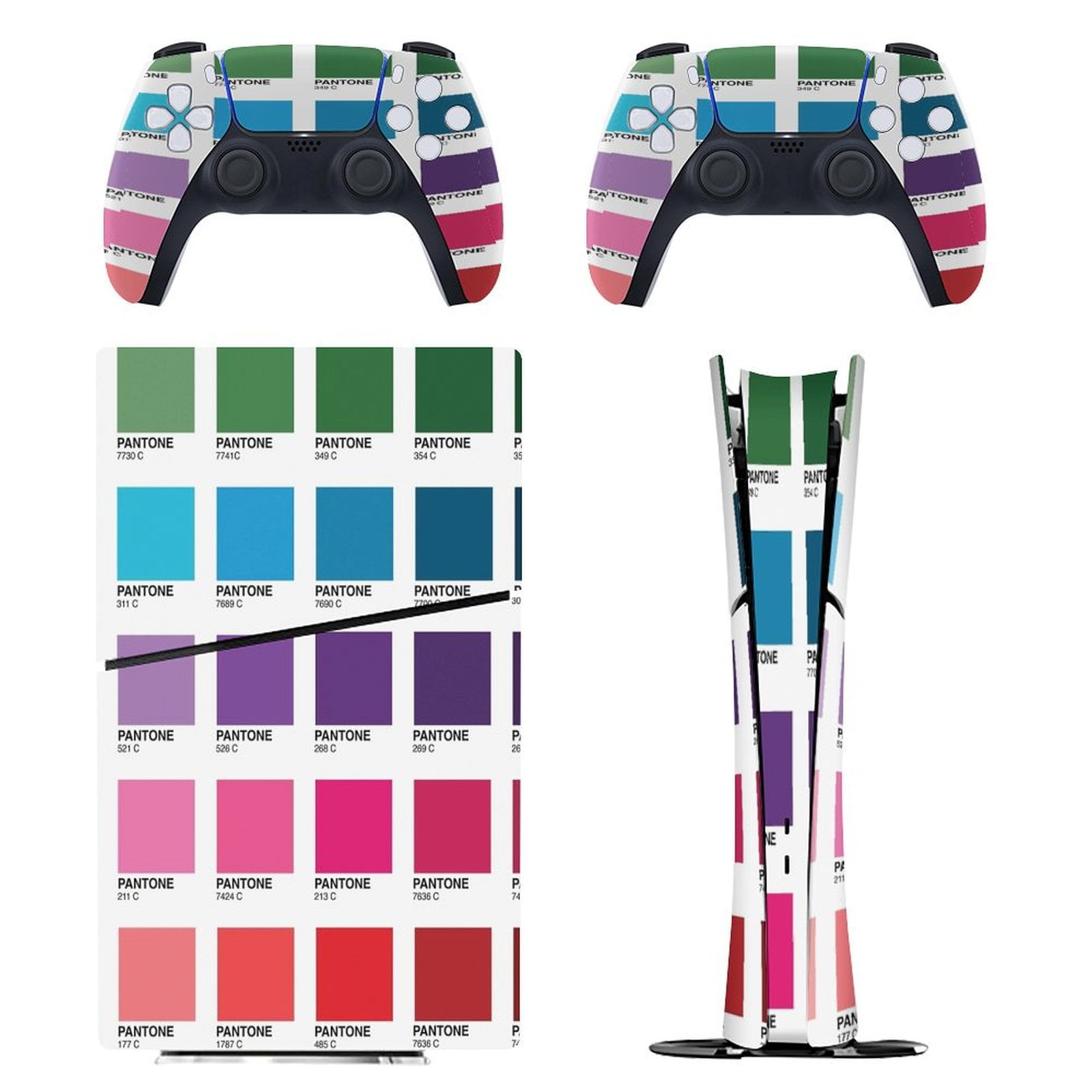 Shades of Pantone Colors PS5/PS5 Pro/PS5 Slim Digital Disc Skin Sticker ...