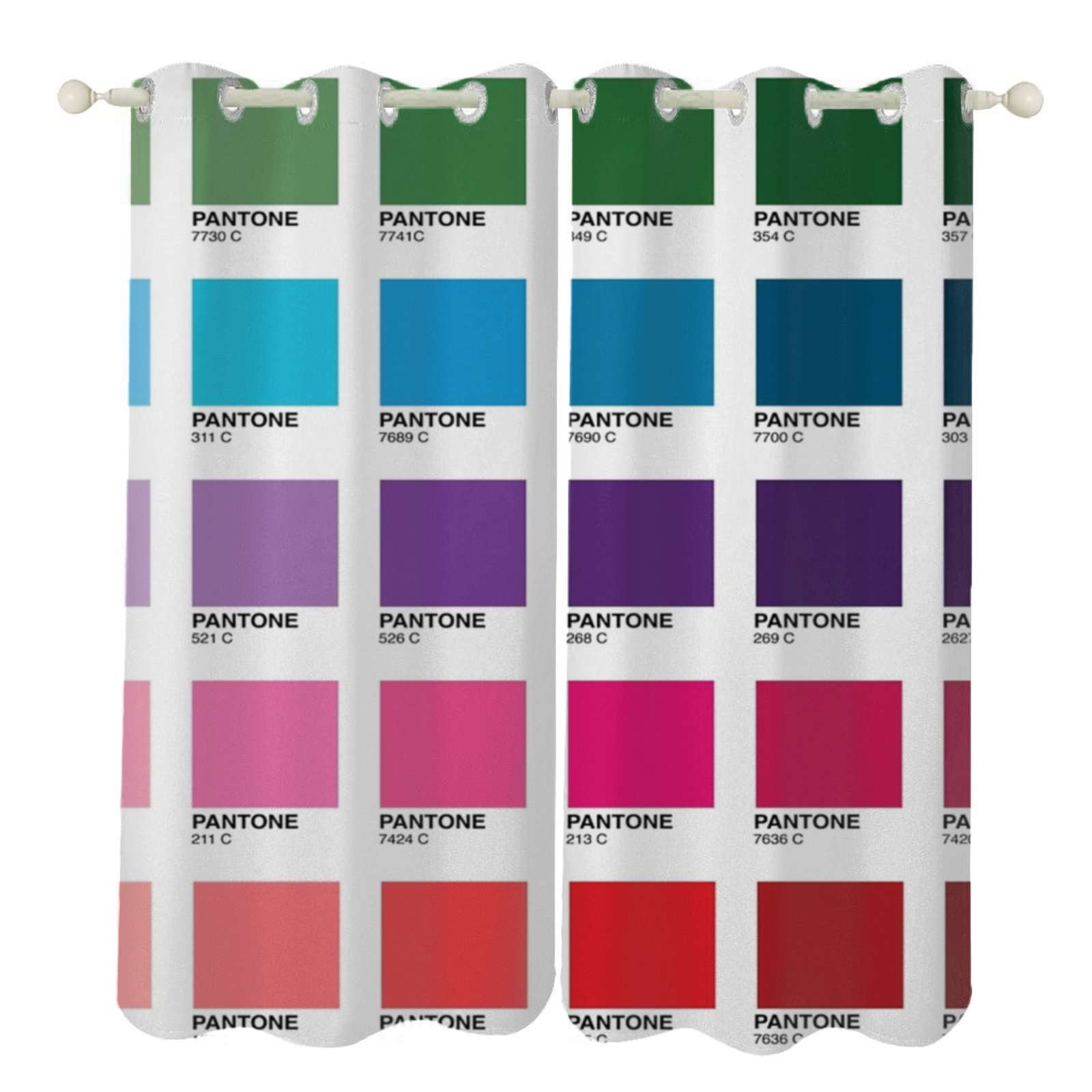 Shades of Pantone Colors Sunshade Curtains Home Bedroom Living Room ...