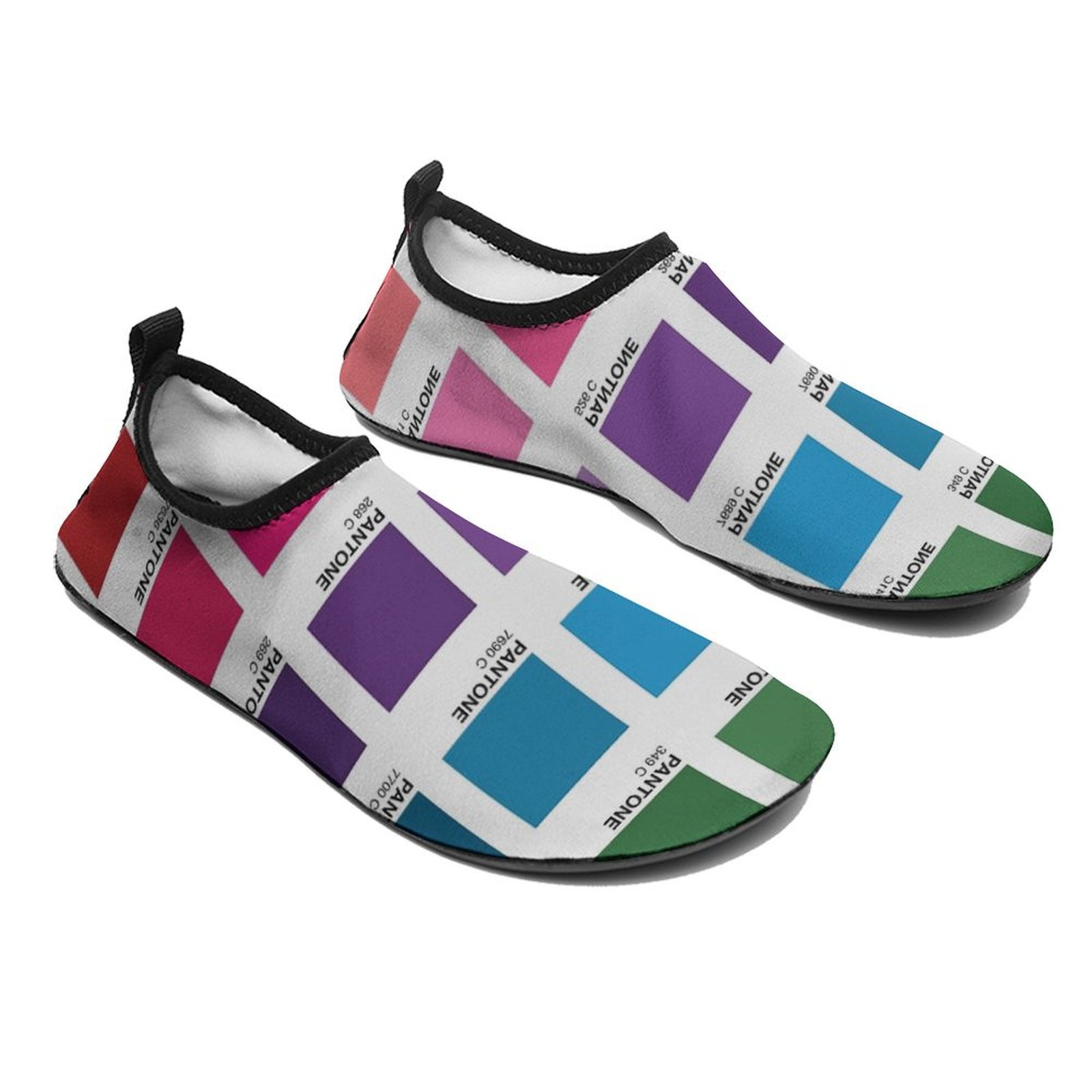 Shades of Pantone Colors Water Shoes Beach Slip-on Shoes for Men Women ...