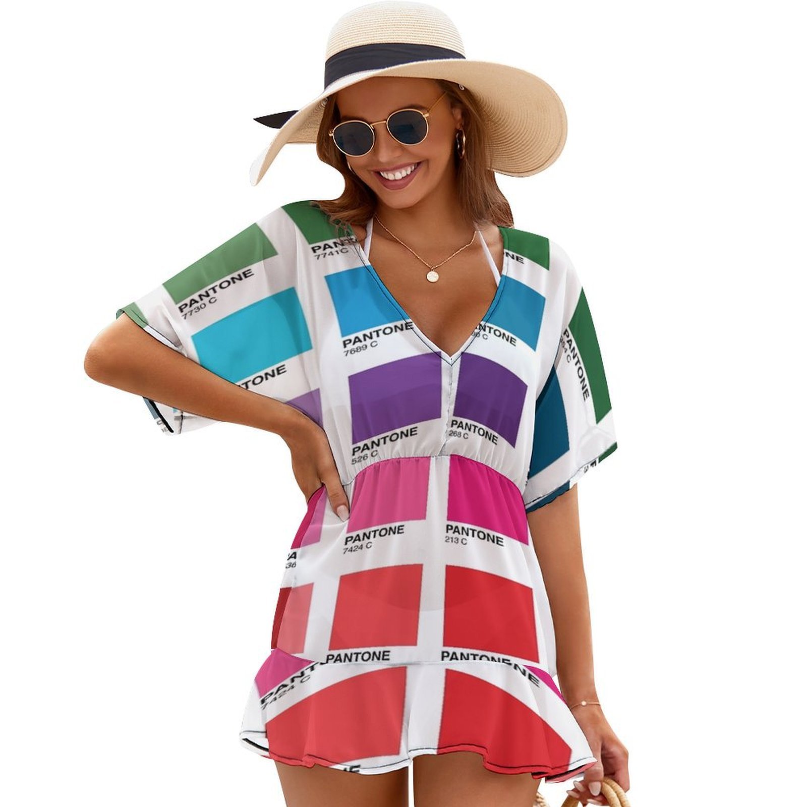 Shades of Pantone Colors Women's Luxury Party Dress Evening Dresses ...