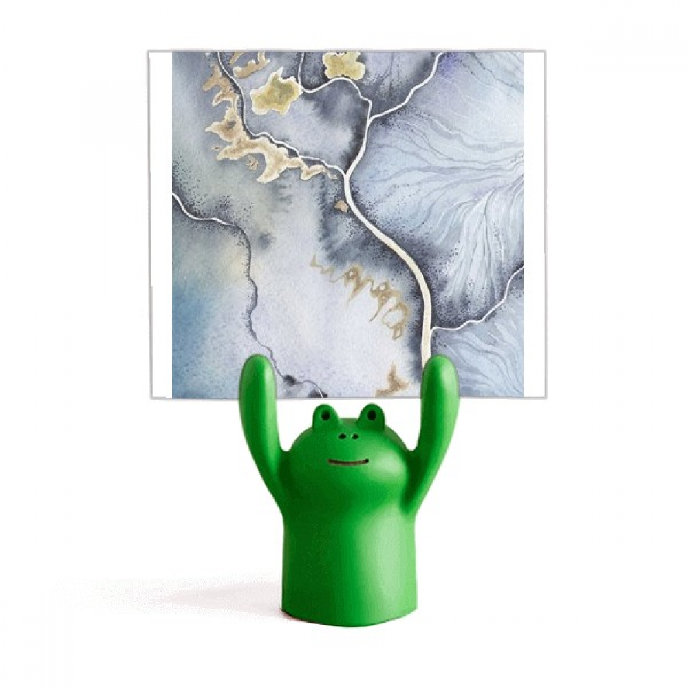 Shading Ink Watercolor Memo Holder Cartoon Animal Frog Stand Decoration ...