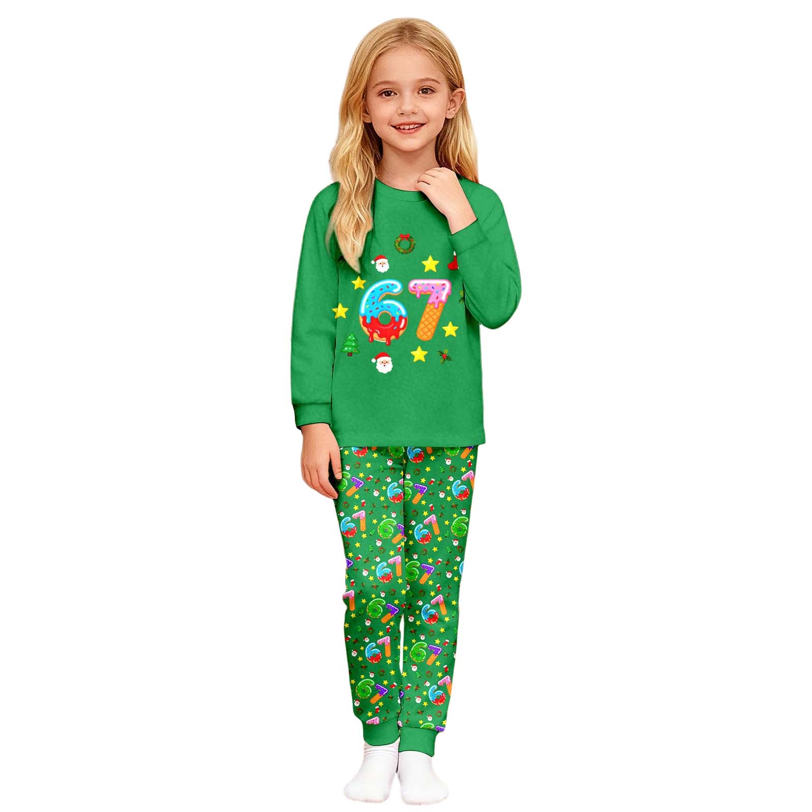 Shadoumai 67 Shirt and Pants Set Ice Cream Drip 6 7 Meme Sweatsuit 2Pcs ...