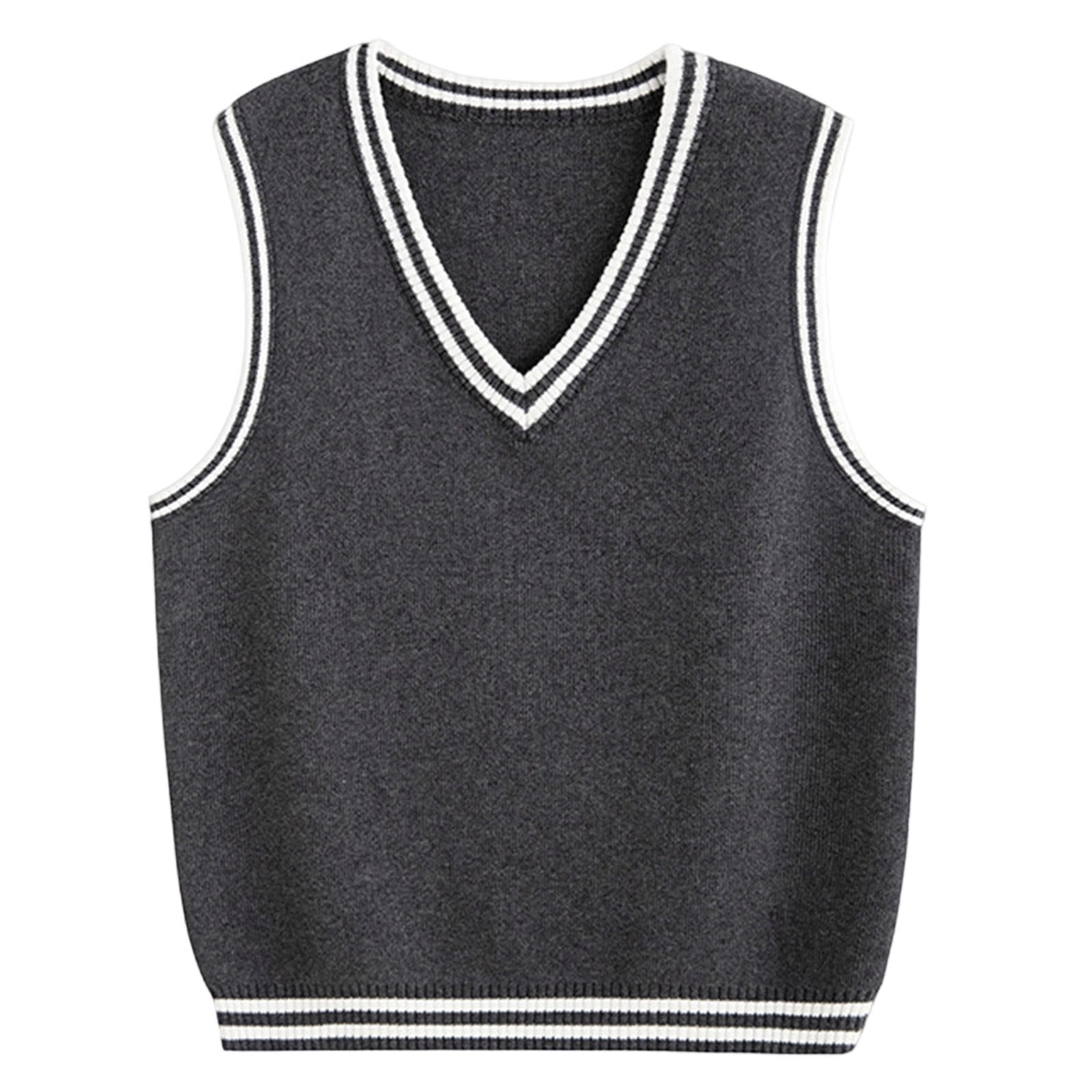 Shadoumai Back To School Clothes Kids Sweater Vest V Neck Knit ...
