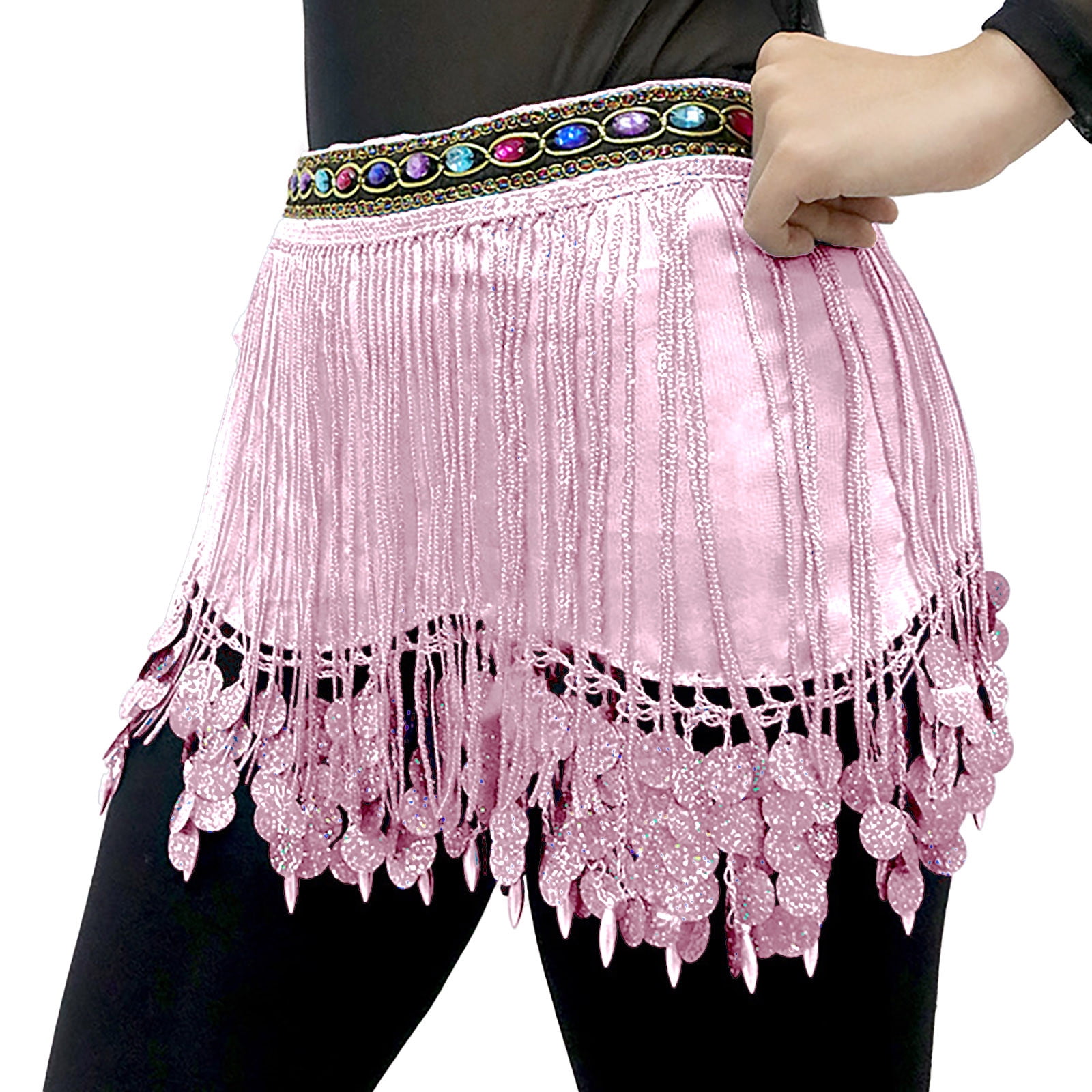 Shadoumai Belly Dance Performance Scarf With Glittering Sequins And ...