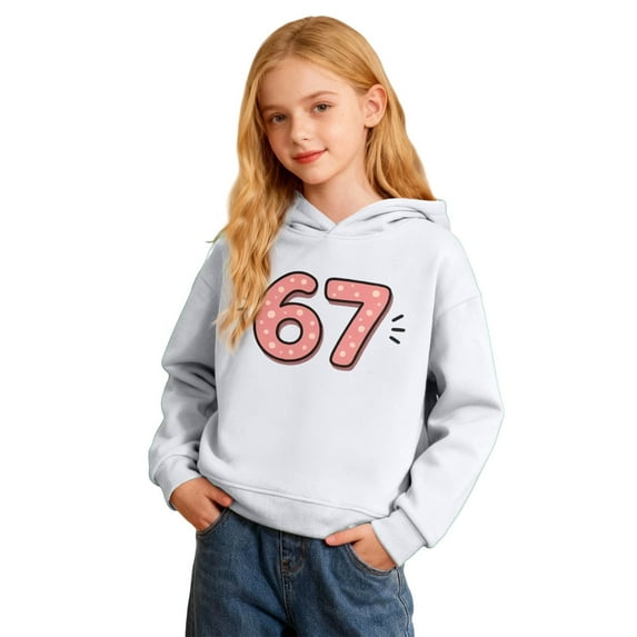 Shadoumai Boy's 67 Hoodie Loose Preppy Ultra Comfort 6 7 Meme Pullover ...