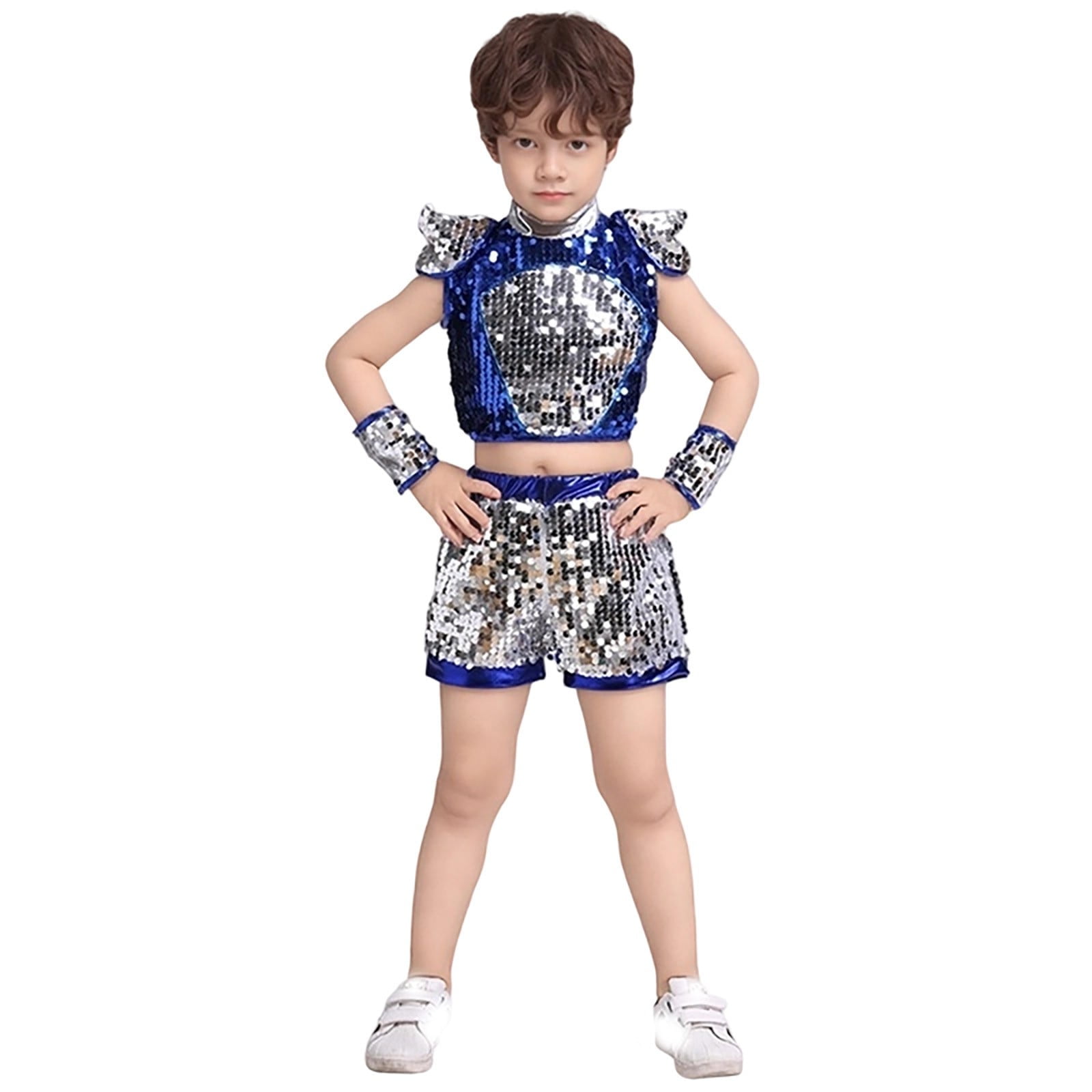 Shadoumai Girls Glamour Performance Sparkling Stage Outfit For Dance ...