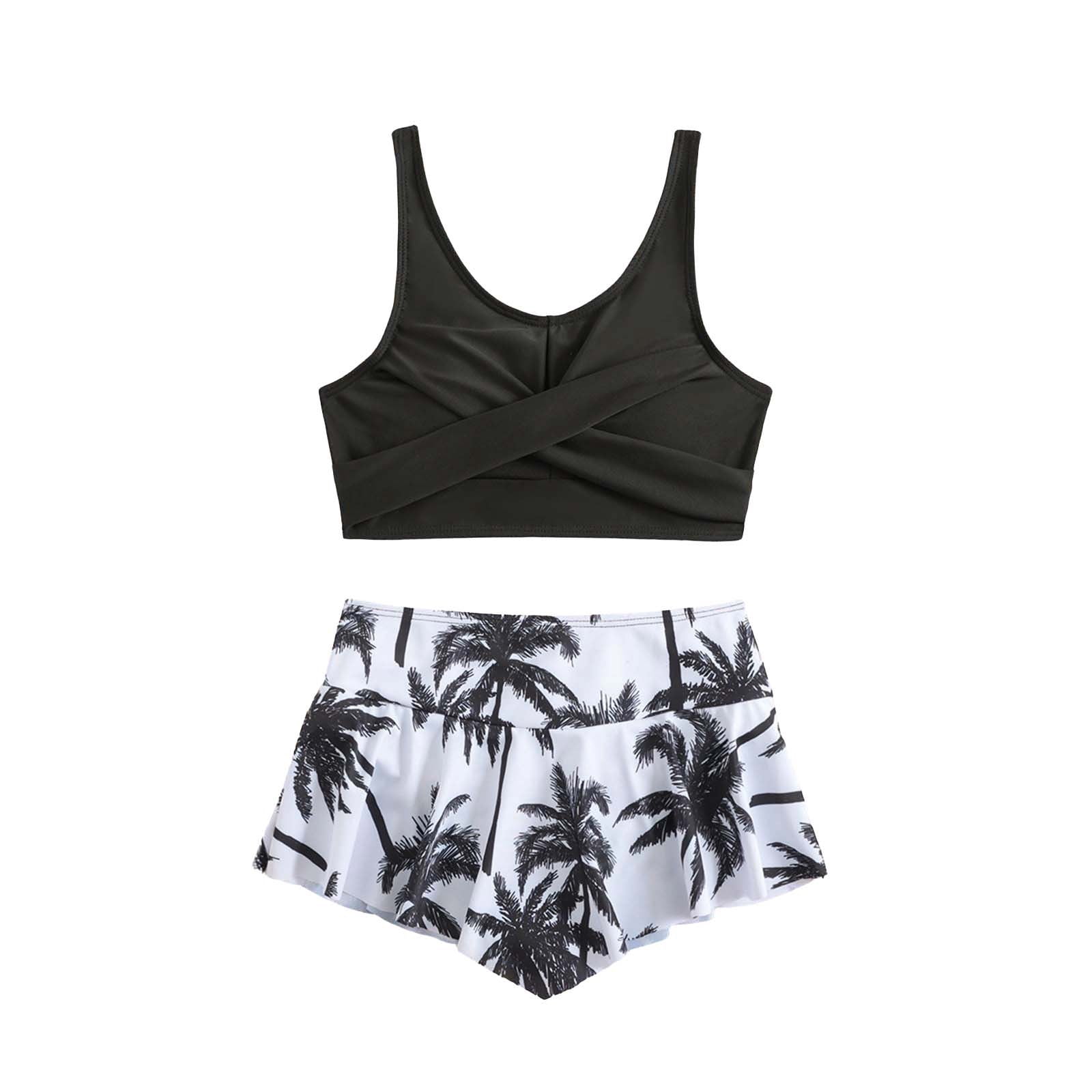 Shadoumai Girls Swimsuit Cutout Bathing Suit Two Piece Swimsuits for ...