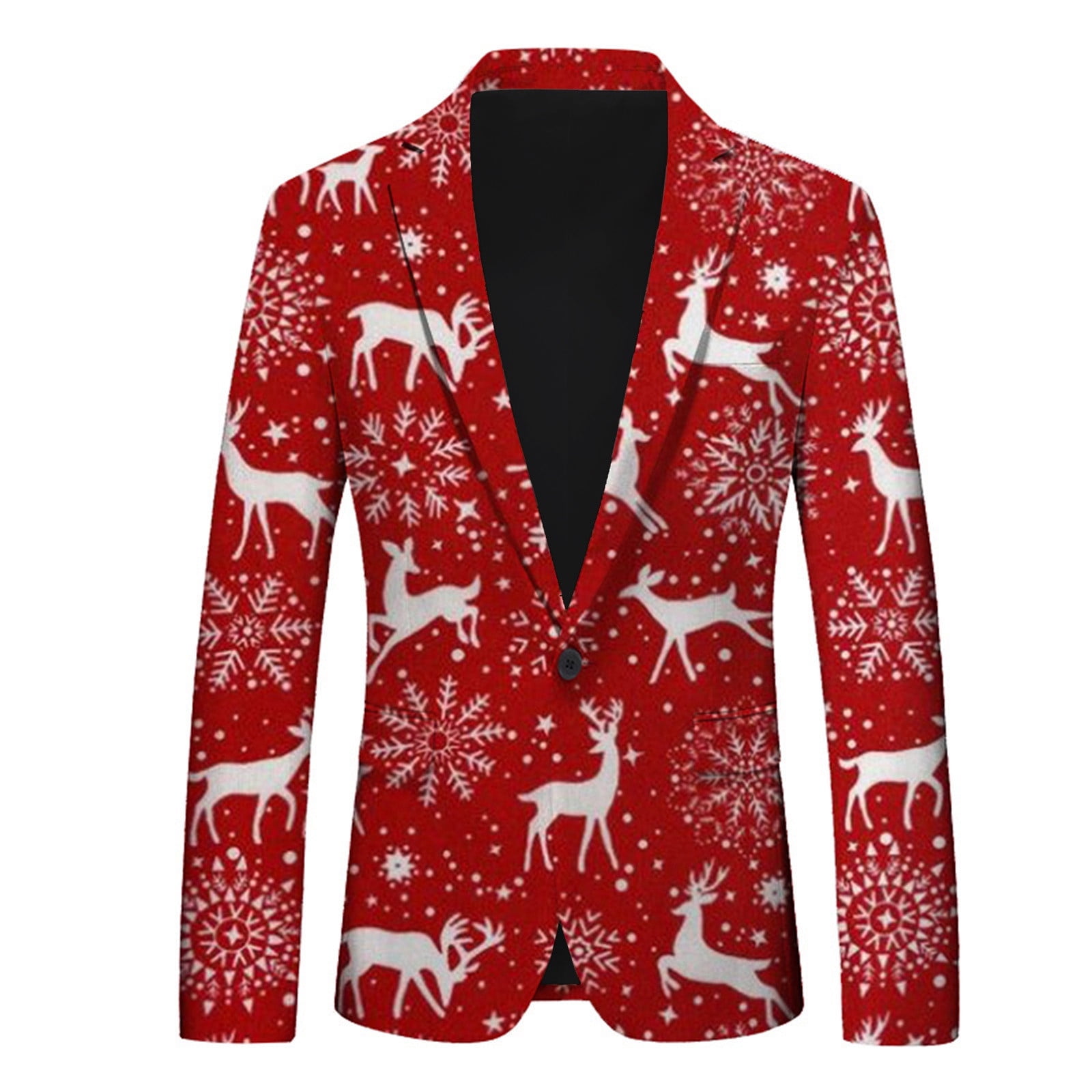 Shadoumai Mens Funny Blazer Sport Coats Casual Christmas Jackets ...