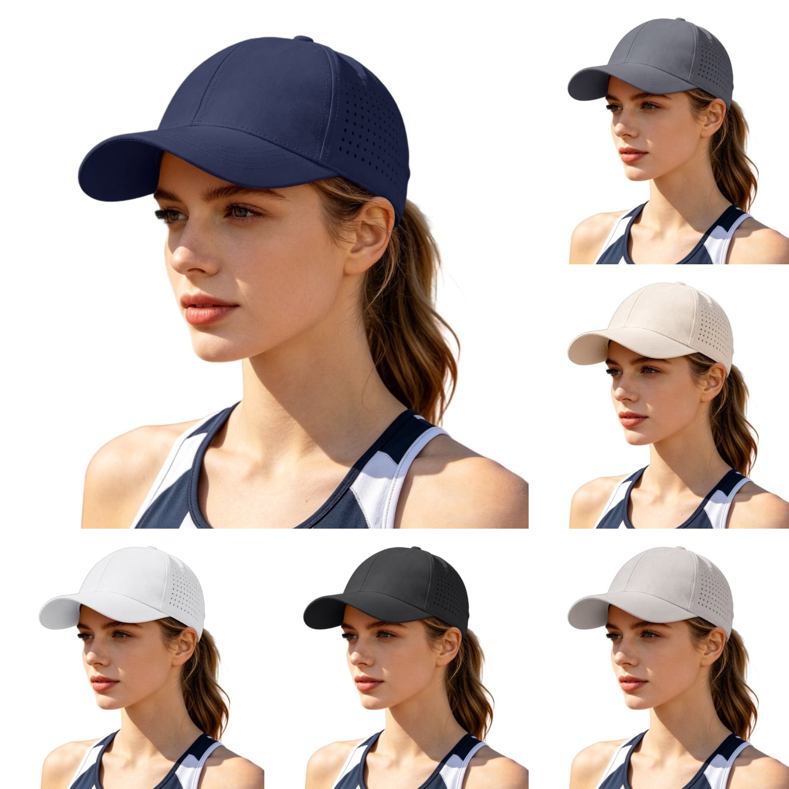 Shadoumai Quick Dry Baseball Cap for Men Breathable Mesh Workout Hat ...