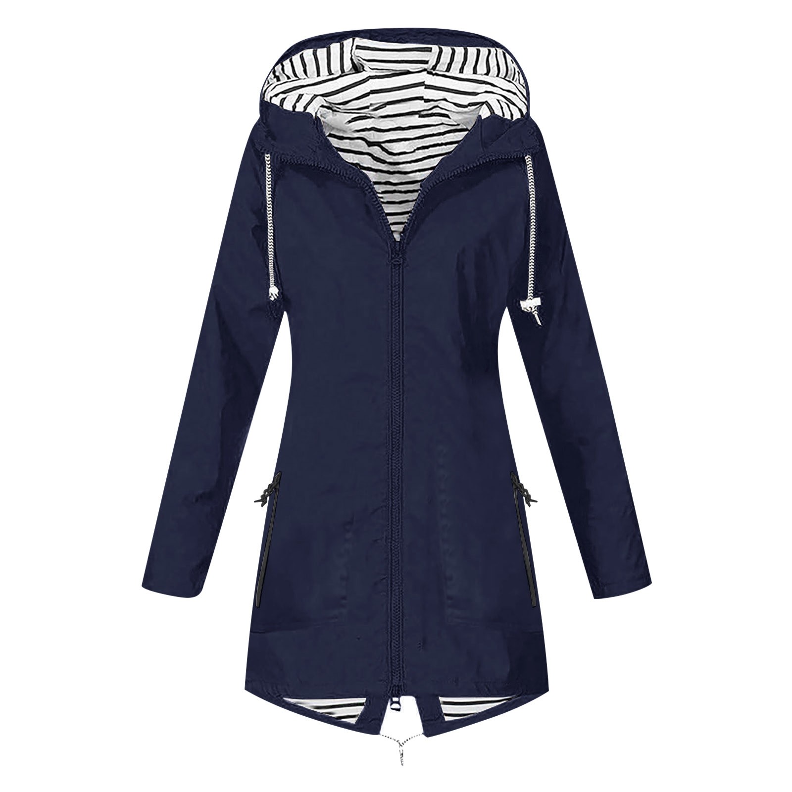 Shadoumai Raincoat For Women Waterproof With Hood Packable Long Hooded ...