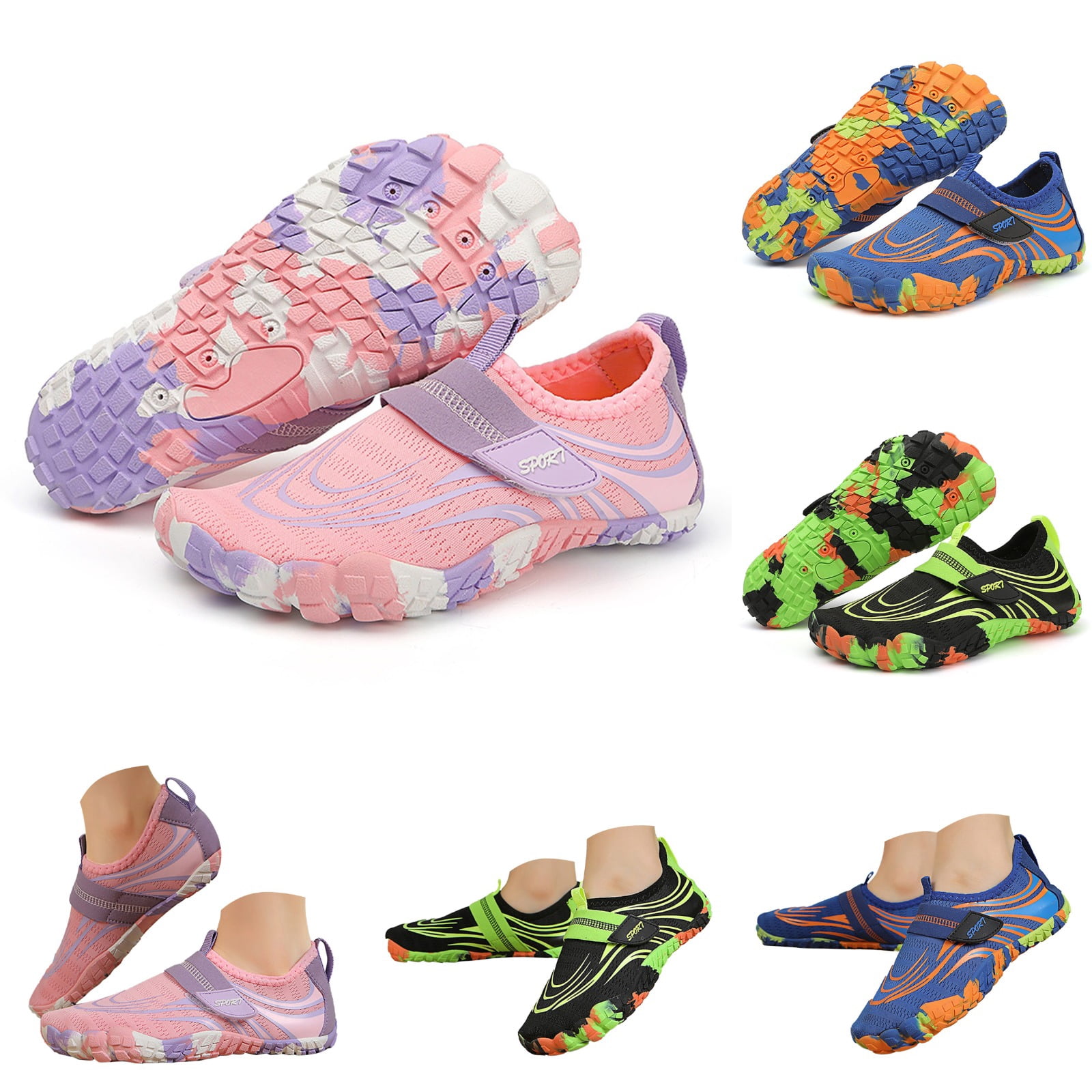Shadoumai Water Shoes for Kids - Wide Toe Box and Quick-Dry Sand Shoes ...