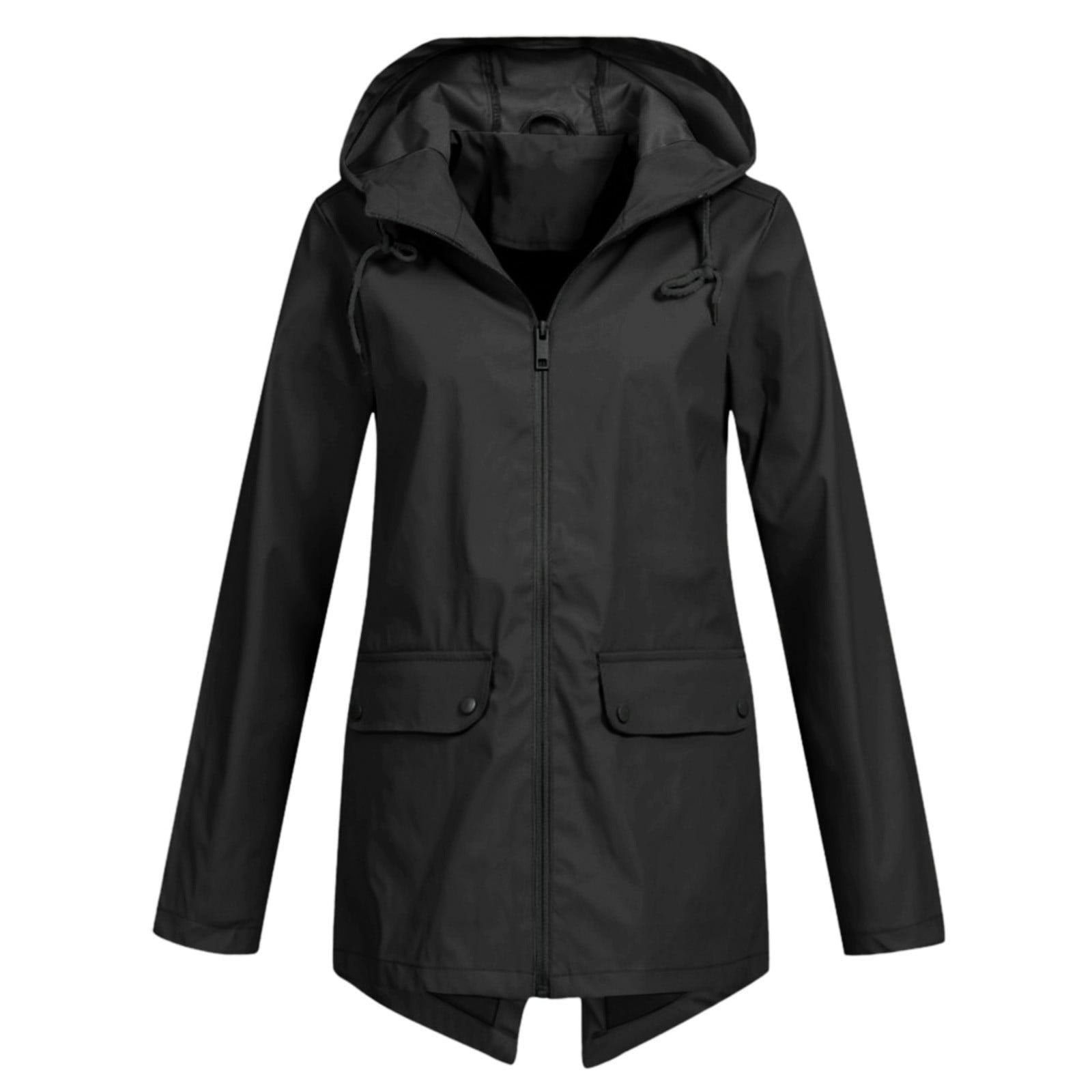 Shadoumai Women'S Lightweight Watertight Hooded Anorak Windproof Rain ...
