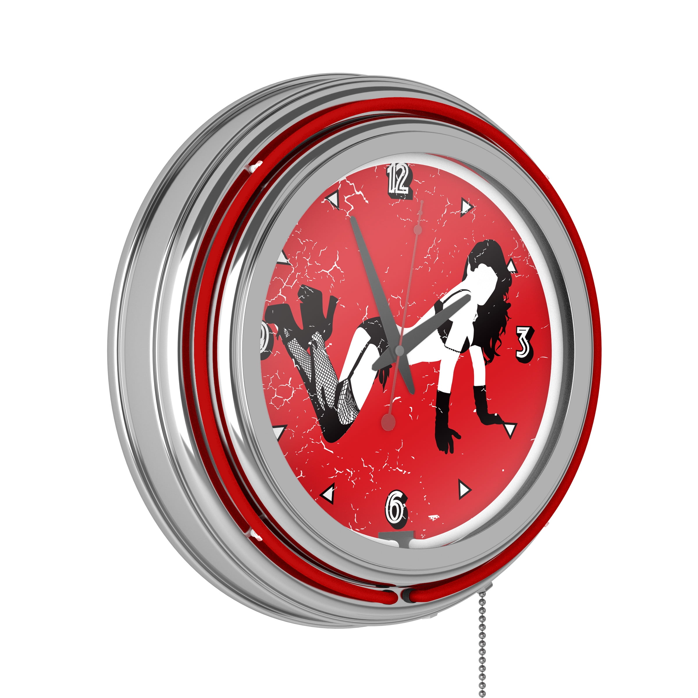 The Shadow Babes B Series Retro Neon Analog Wall Clock - Walmart.com