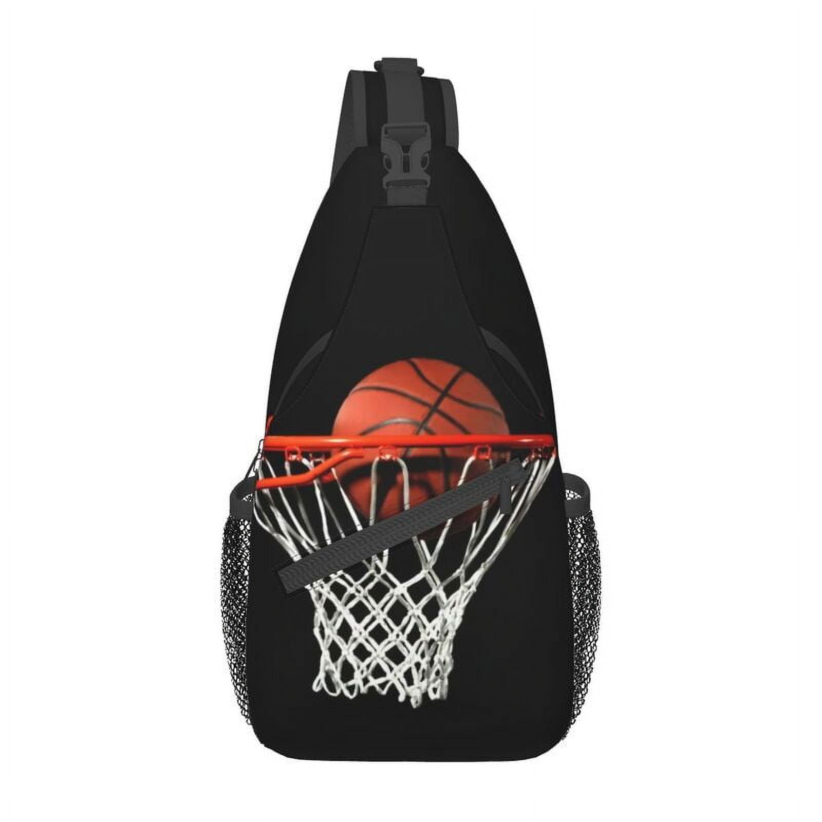 Shadow Basketball Sling Crossbody Backpack Men Custom Sport Shoulder ...