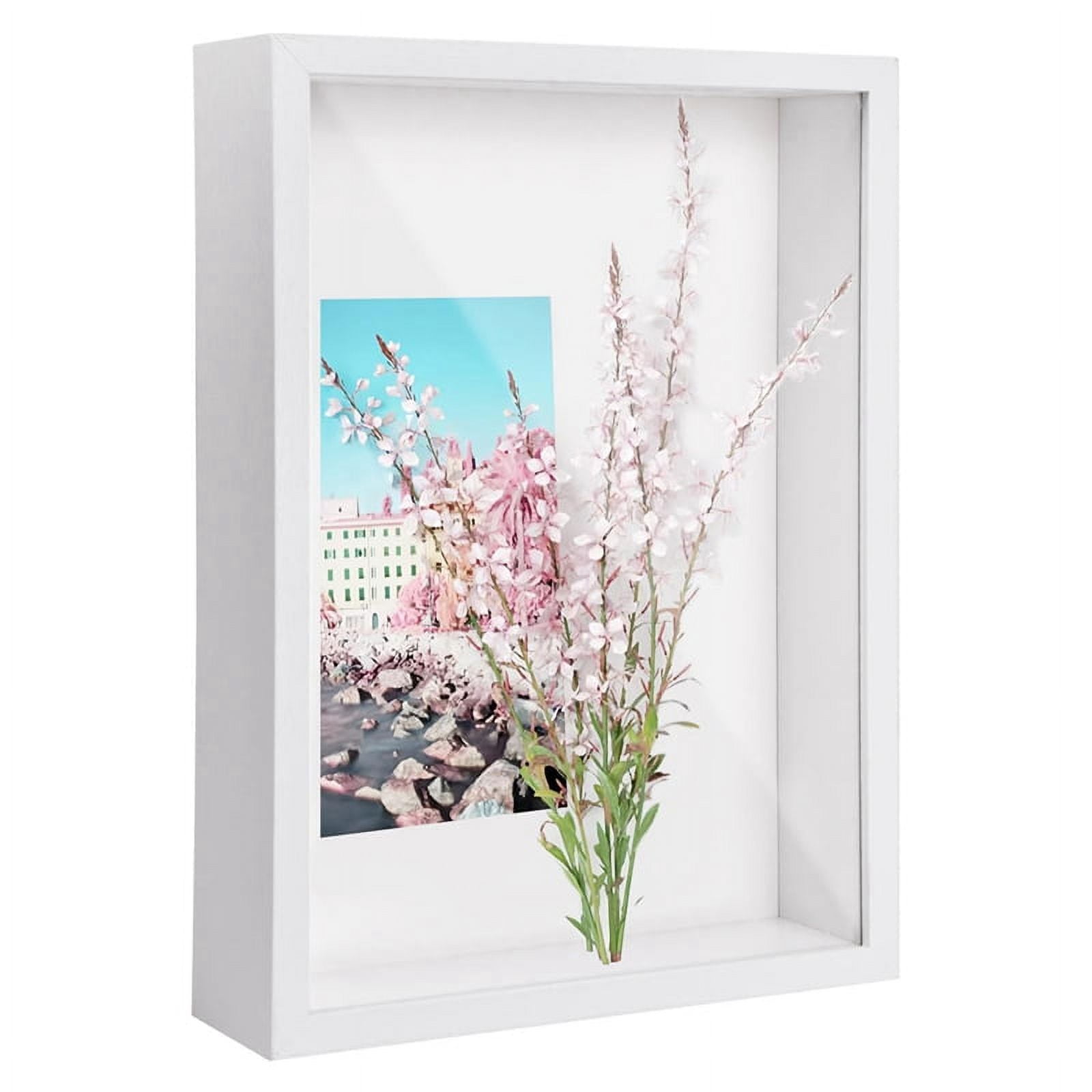 Shadow Box A4, 5CM Deep Box Photo Frame for Tabletop and Wall,3D Picture Frame Display Box for ...