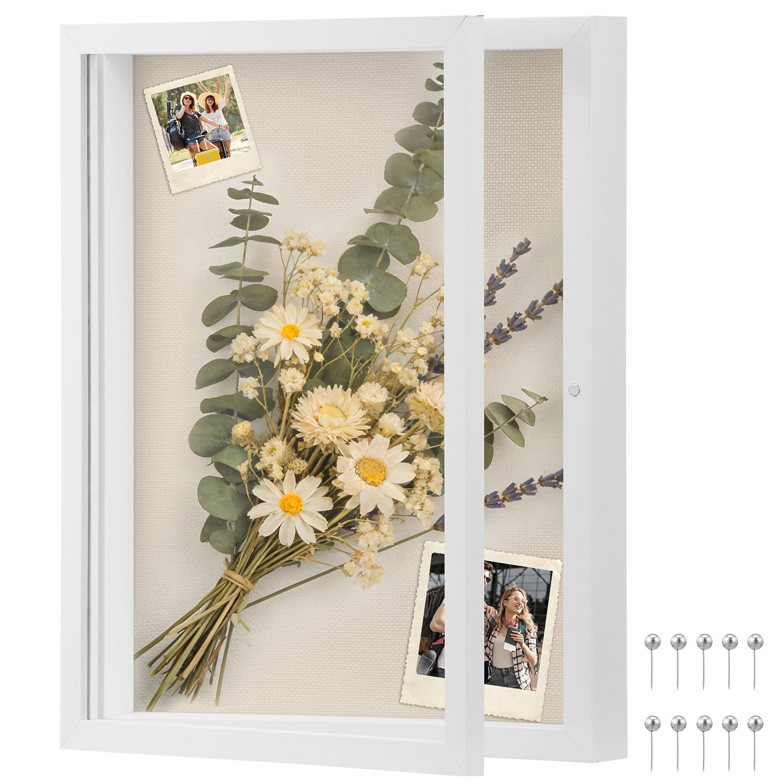 Shadow Box Frame 11x14 inch Front Open Magnetic Shadow Box Display Case ...