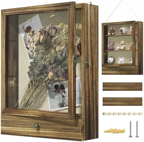 Shadow Box Frame 12x12, Display Case Box with High Definition Real ...
