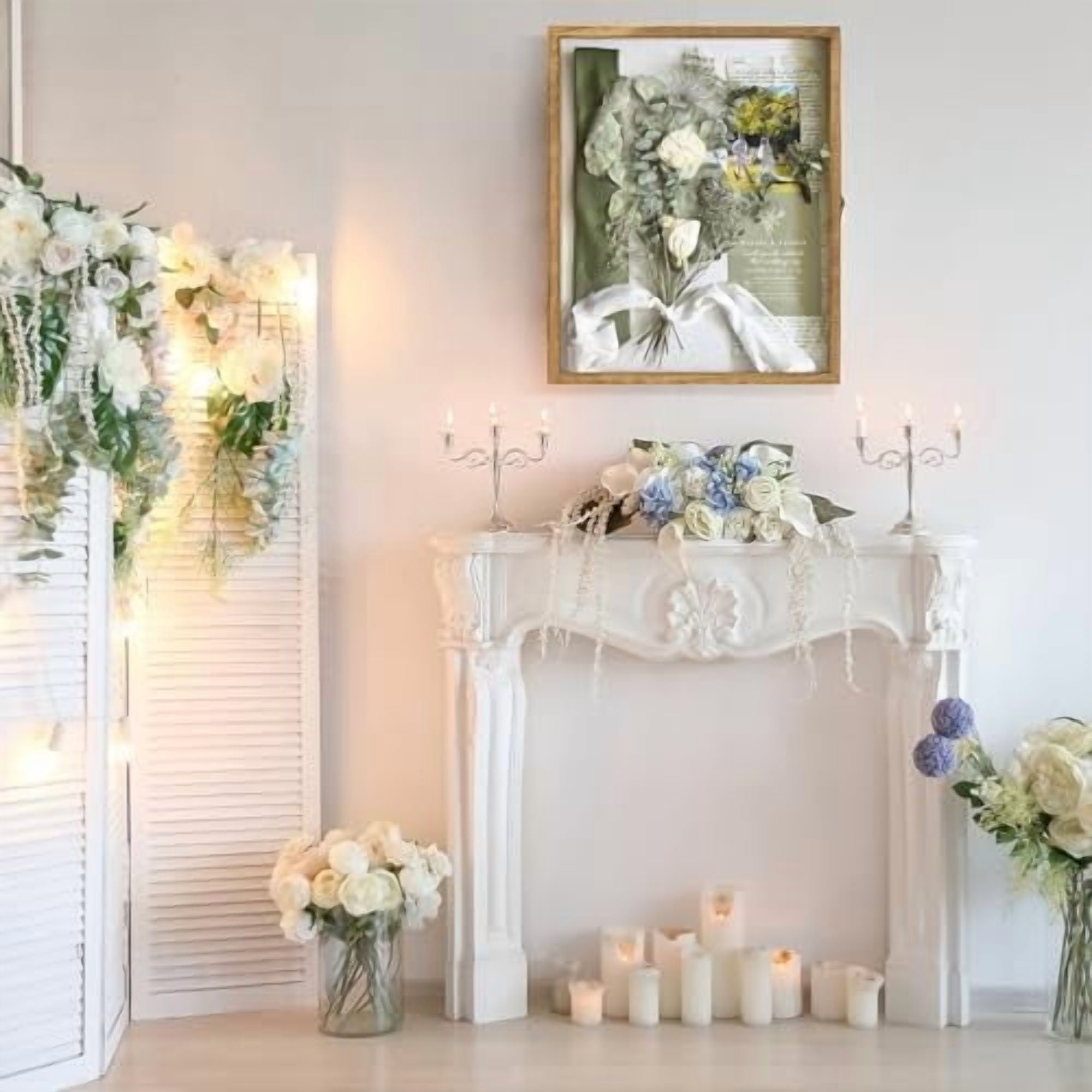 Shadow Box Frame 16x20 Display Case with Linen Back, Real Glass Window ...