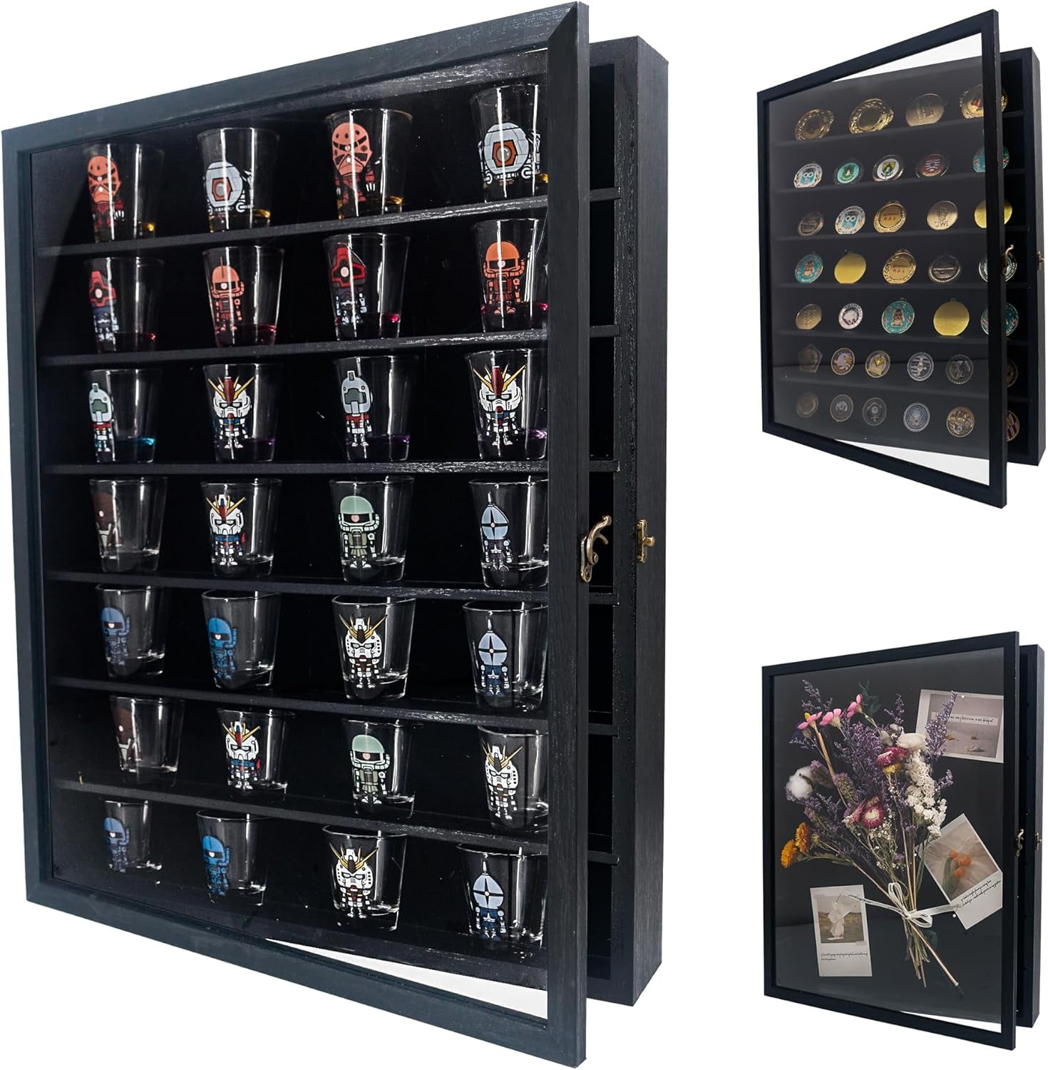 Shadow Box Frame 16x20 with Removable Shelves, Deep Memory Box Display ...