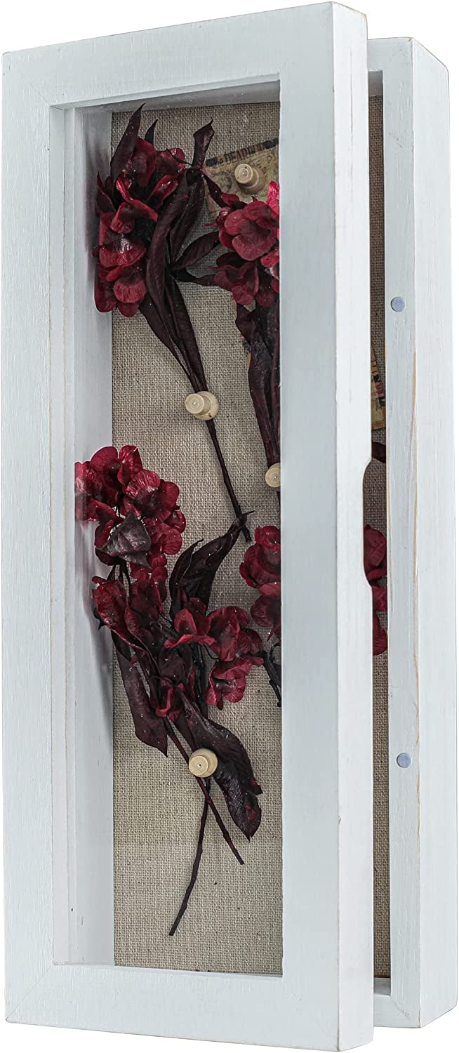 Shadow Box Frame 5x12.5 Shadow Boxes Display Case with Linen Back ...
