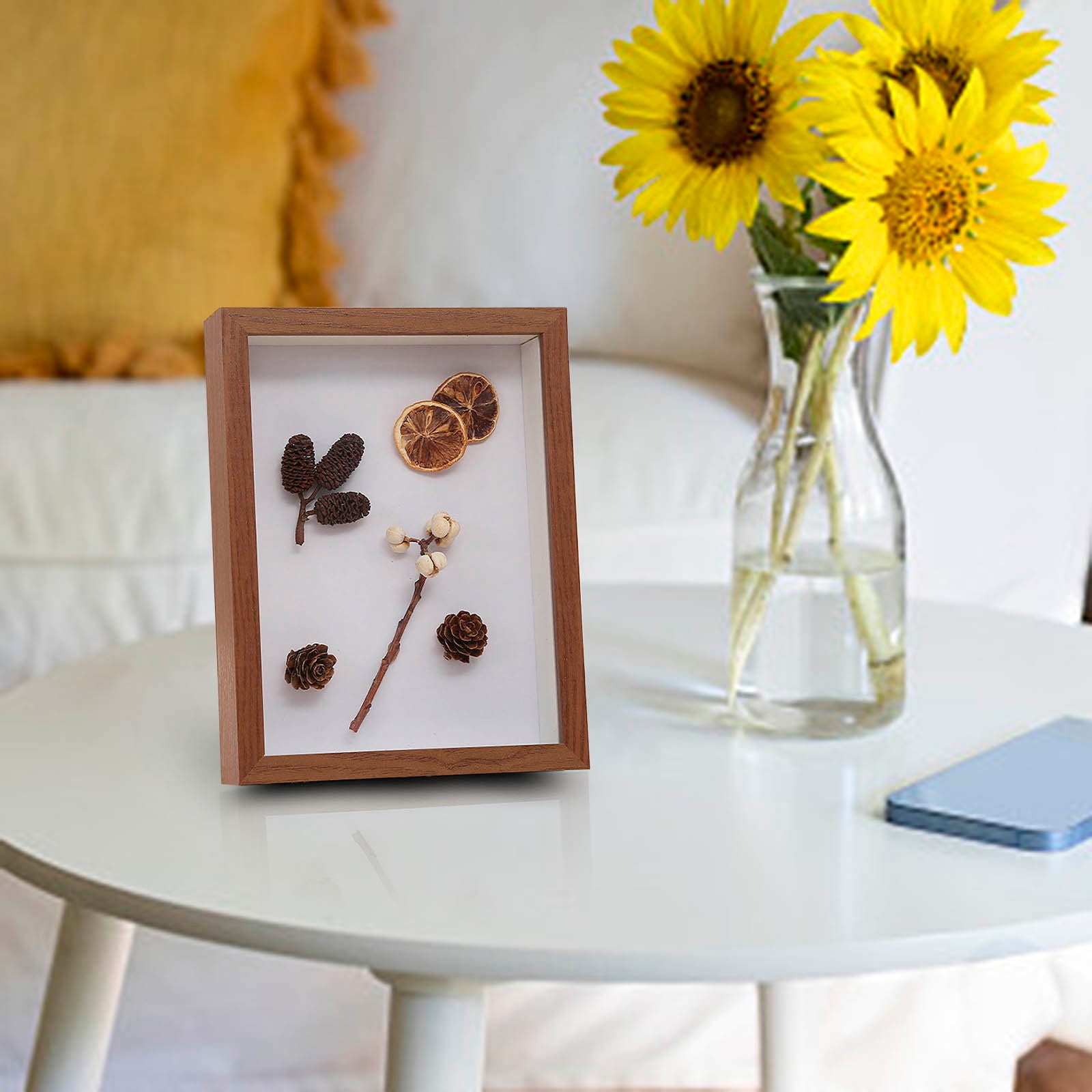 Shadow Box Frame 6x8, Shadow Boxes Display Cases, Sturdy Rustic Memory ...