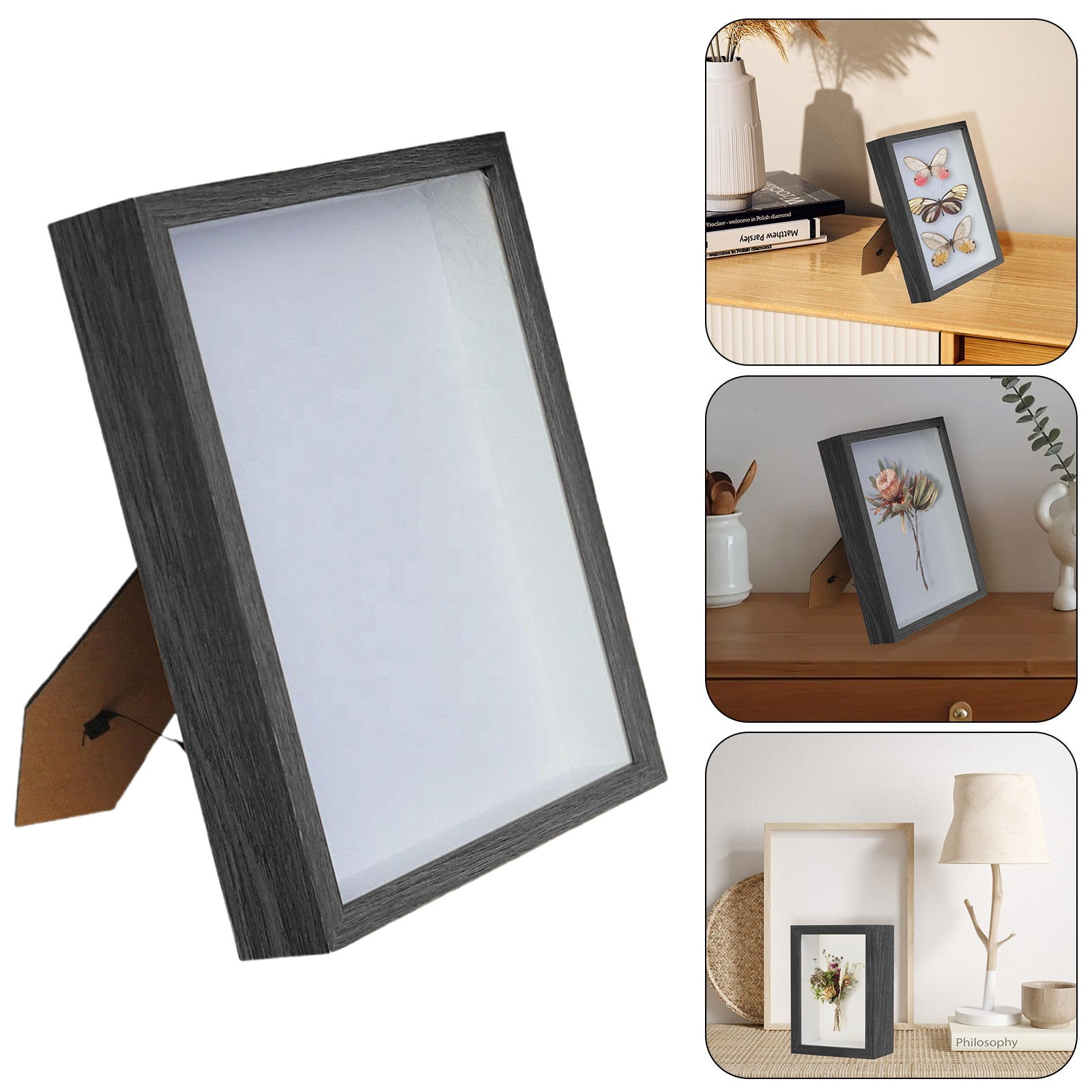 Shadow Box Frame Shadow Boxes Display Cases Vintage Hollow Photo Frame ...
