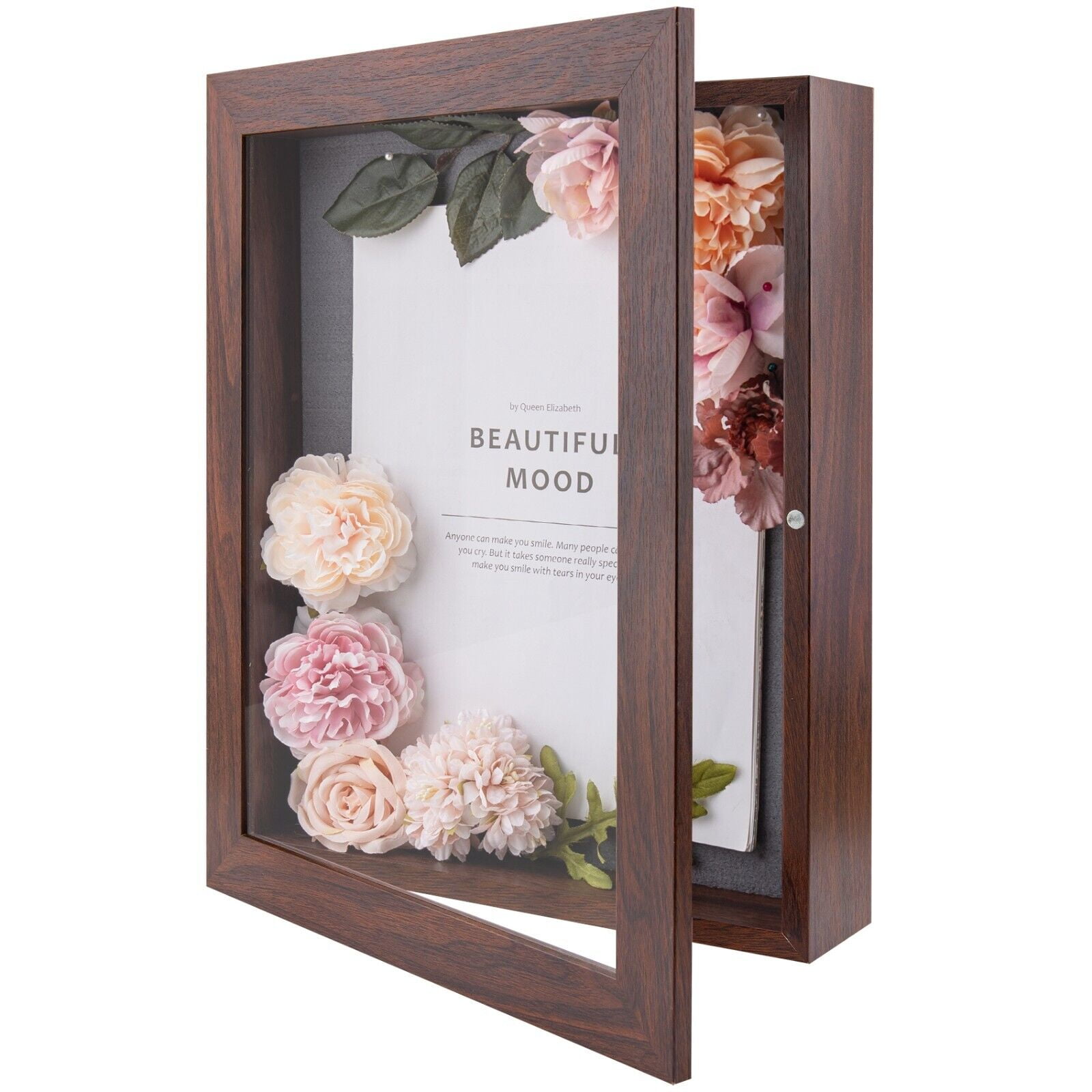 Shadow Box Frame Display Case 2" Depth 6 Pins for 11x14 Collages ...