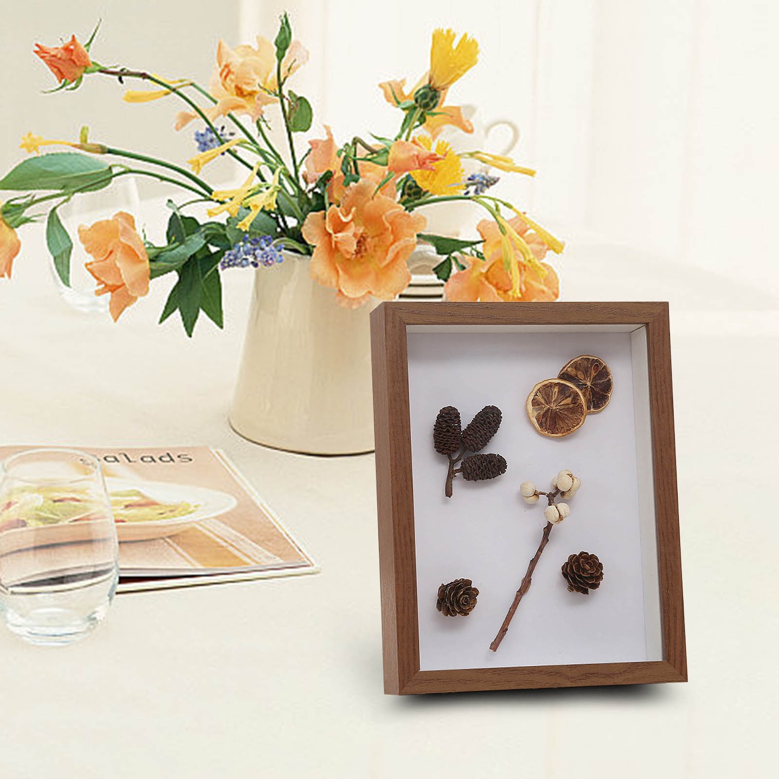 Shadow Box Frame, Multi-Size Wooden Photo Frame for Dried Flower ...
