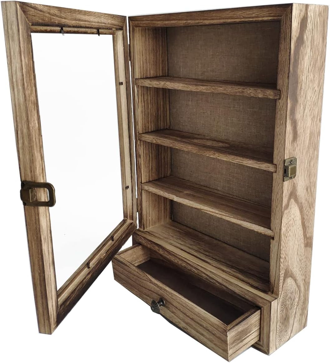 Shadow Box Frame11X16inch, 3 Removable Shelves Wood Shadow Box Display ...