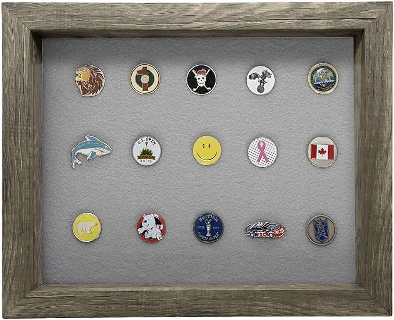 Shadow Box Golf Ball Marker Display (Gray/Gray) - Walmart.com