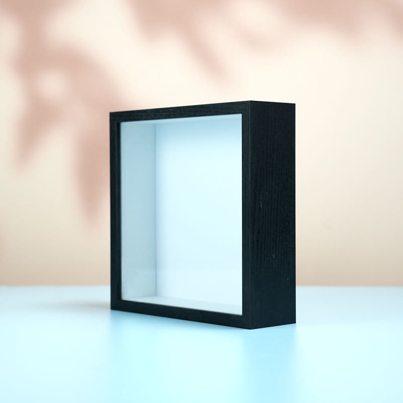Shadow Box Picture Frame, 8” x 8”Wall Mounted Shadow Box Frame Display ...