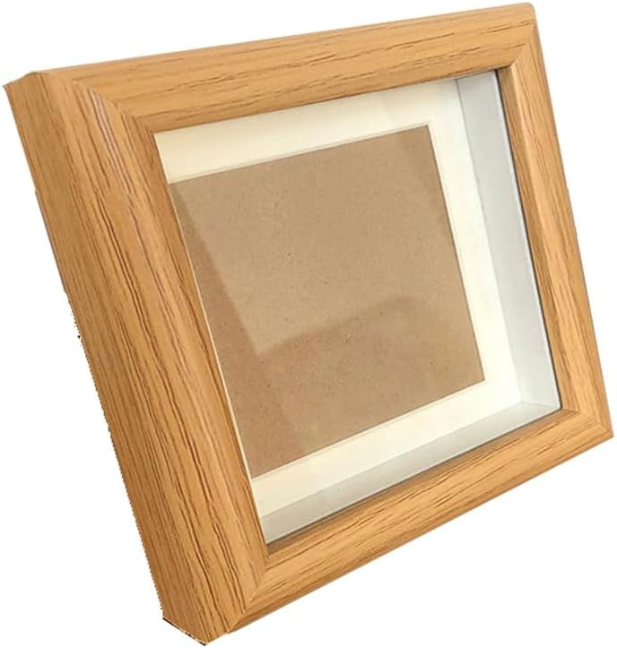 Shadow Box Picture Frame, Solid , 4x4 Inch, Memory Box for Memorabilia ...