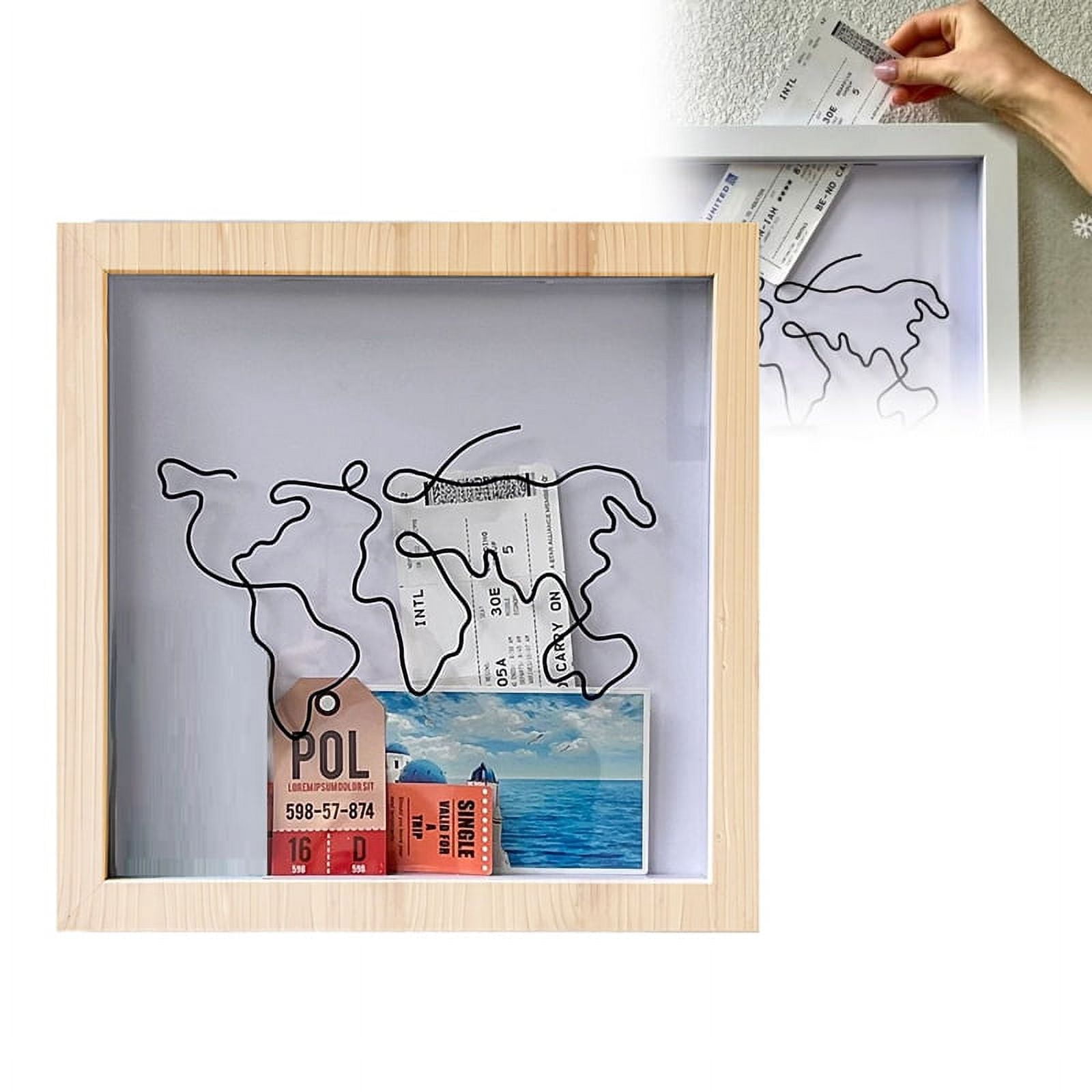 Shadow Box Picture Frame for Wall and Tabletop Display-Ticket Stubs ...