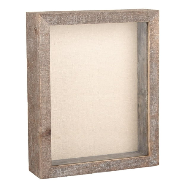 Shadow Box Rustic Picture Frame 12x16 Natural Wood Display Case for ...