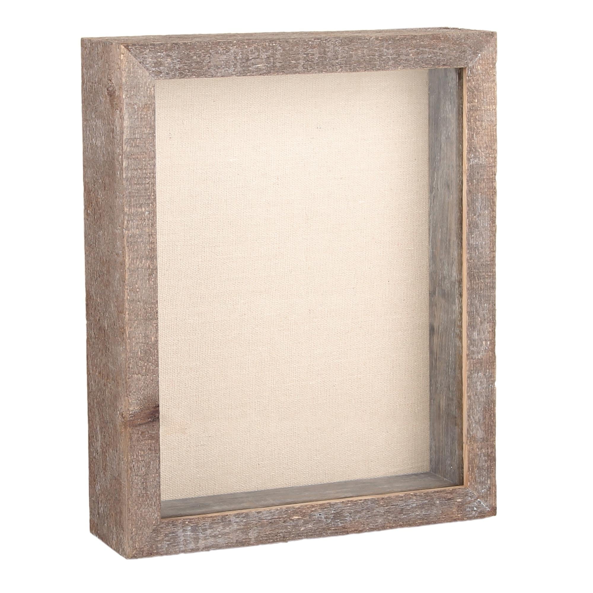 Shadow Box Rustic Picture Frame 16x20 Natural Wood Display Case for ...
