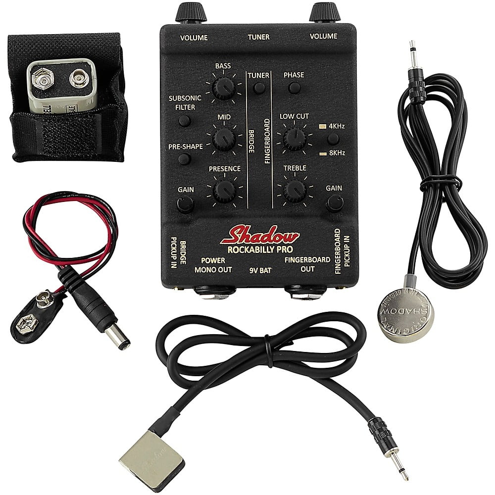 Shadow Electronics Pro Dual Upright Bass Pickup, Preamp and Tuner for ...