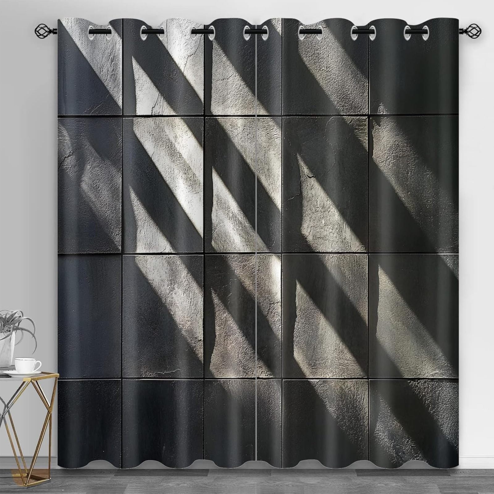 Shadow Geometry Window Treatments, Architectural Wall Blackout Curtains ...