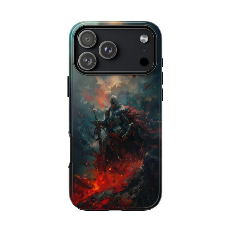 Shadow Knight Epic Fantasy Warrior Artwork Case with iPhone 17 to 11 ...