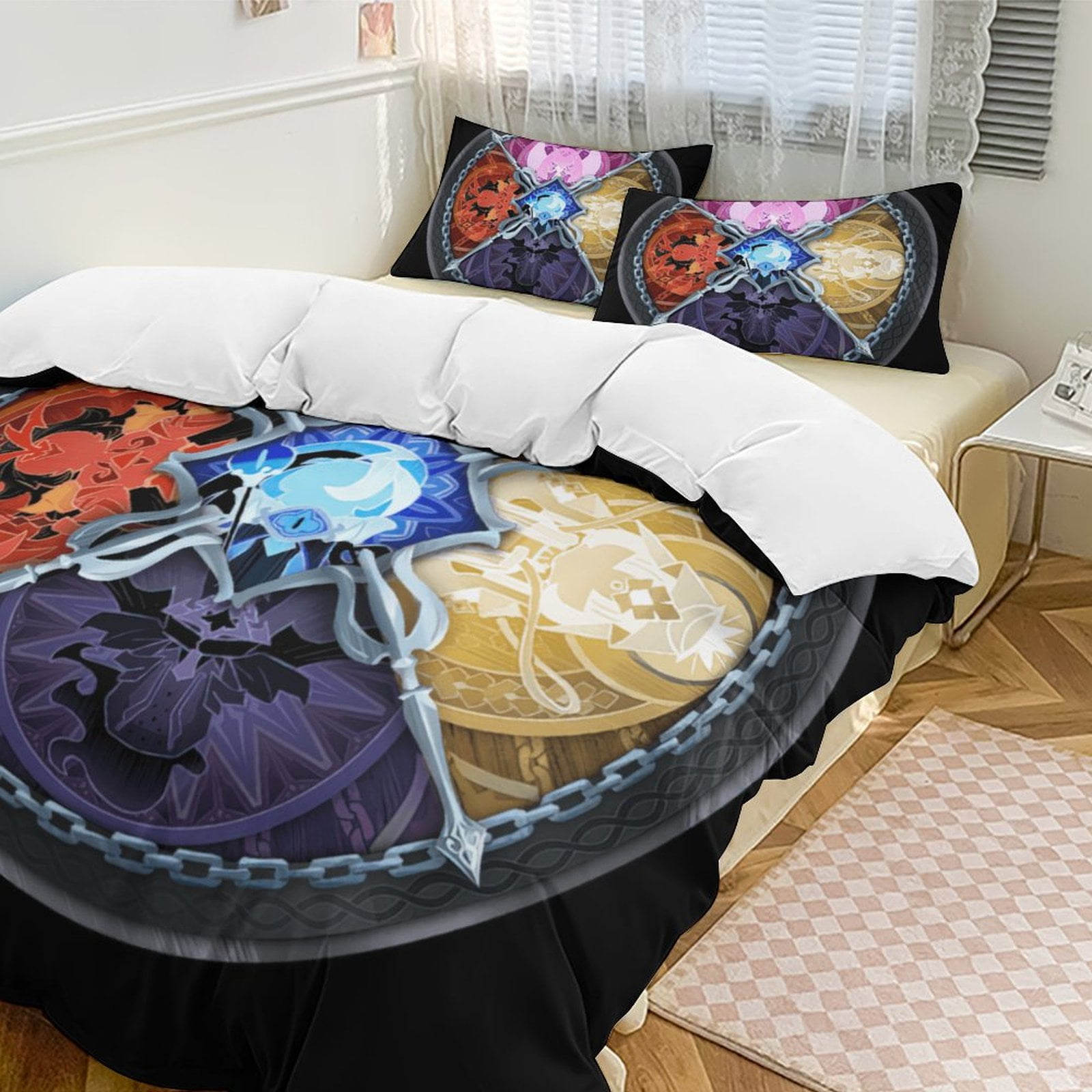Shadow Milk Cookie Comforter Bedding Set Cover 3 Piece with 2 Pillow ...