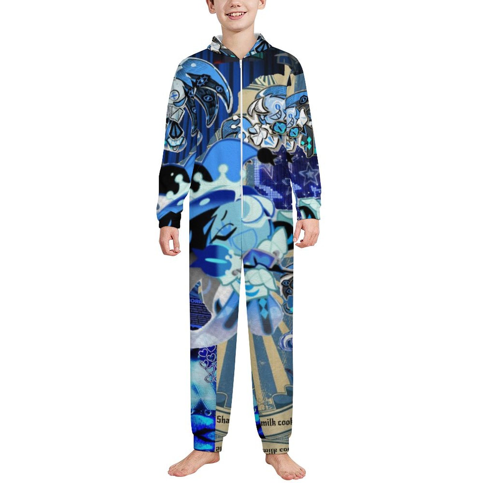 Shadow Milk Cookie Hoodie Zipper Onesie Pajamas Jumpsuit One-Piece ...