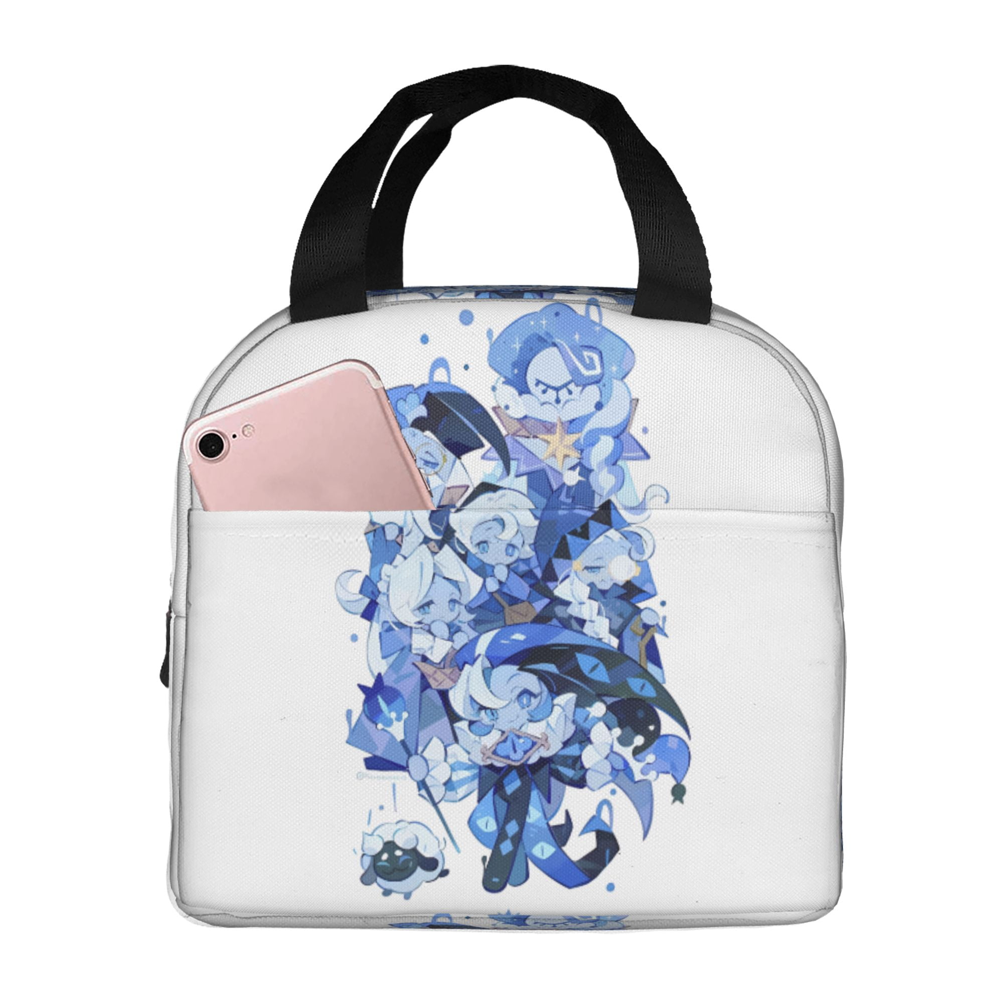 Shadow Milk Cookie Lunch Bag Tote Bag Insulated Lunch Box Picnic Beach ...