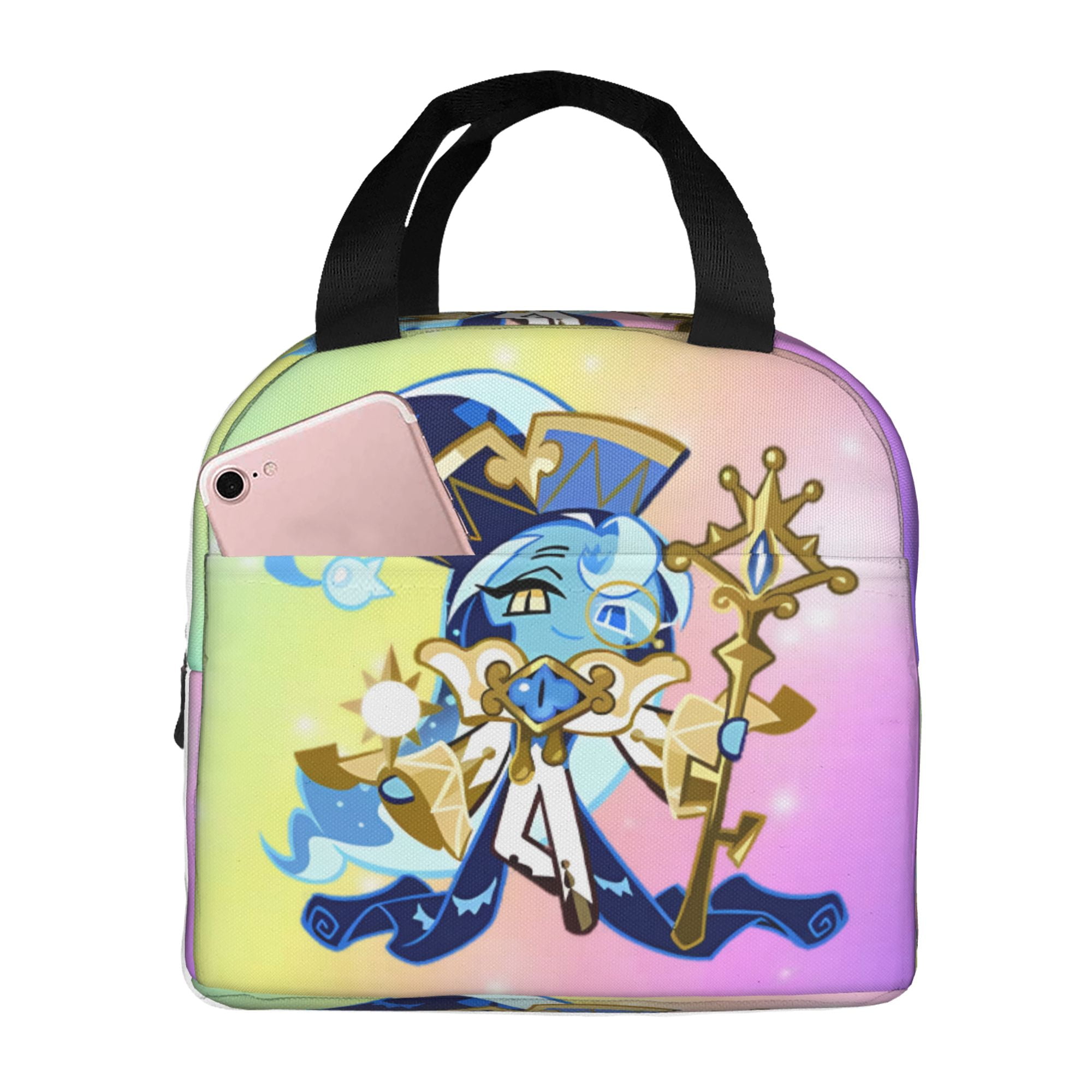 Shadow Milk Cookie Lunch Bag Tote Bag Insulated Lunch Box Picnic Beach ...
