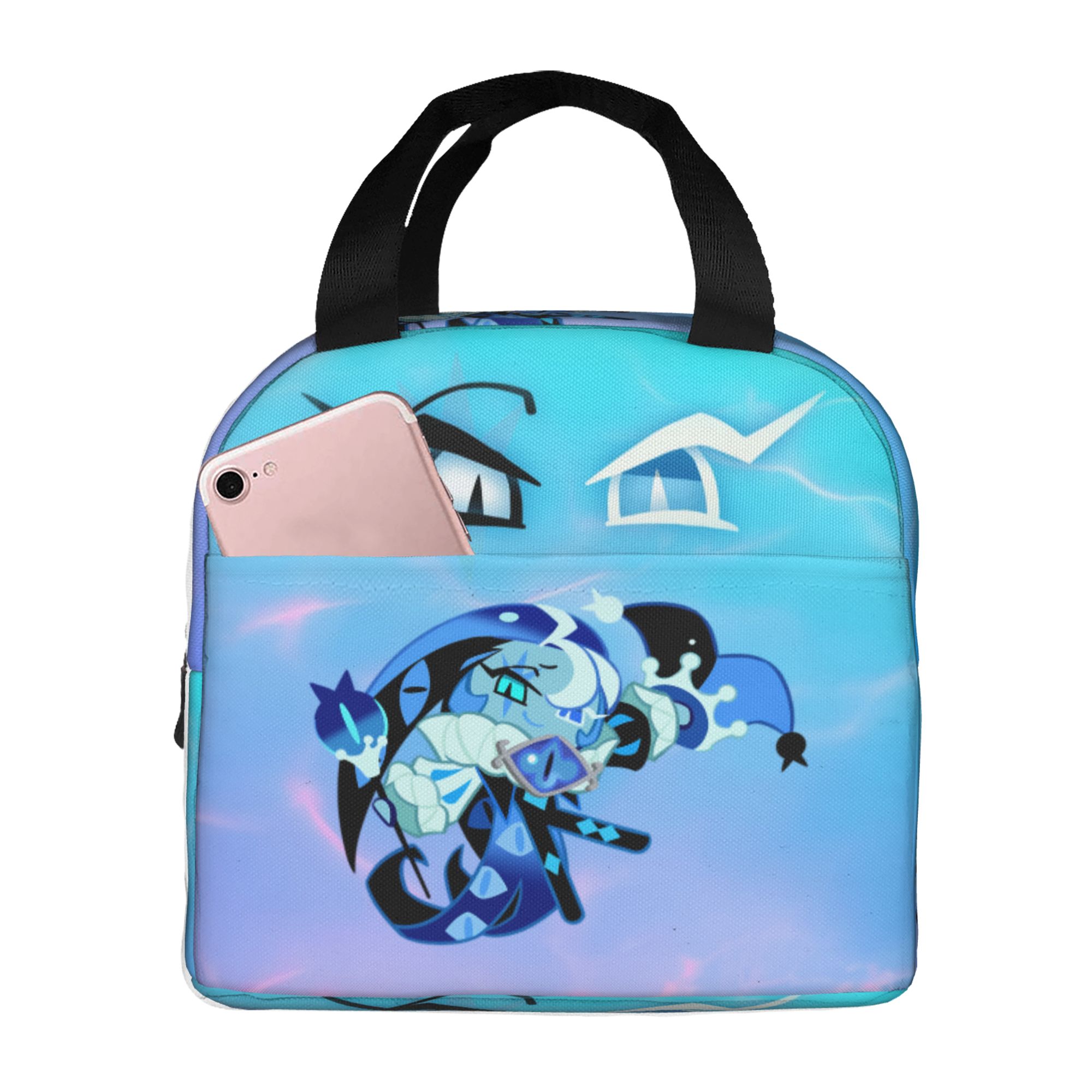 Shadow Milk Cookie Lunch Bag Tote Bag Insulated Lunch Box Picnic Beach ...