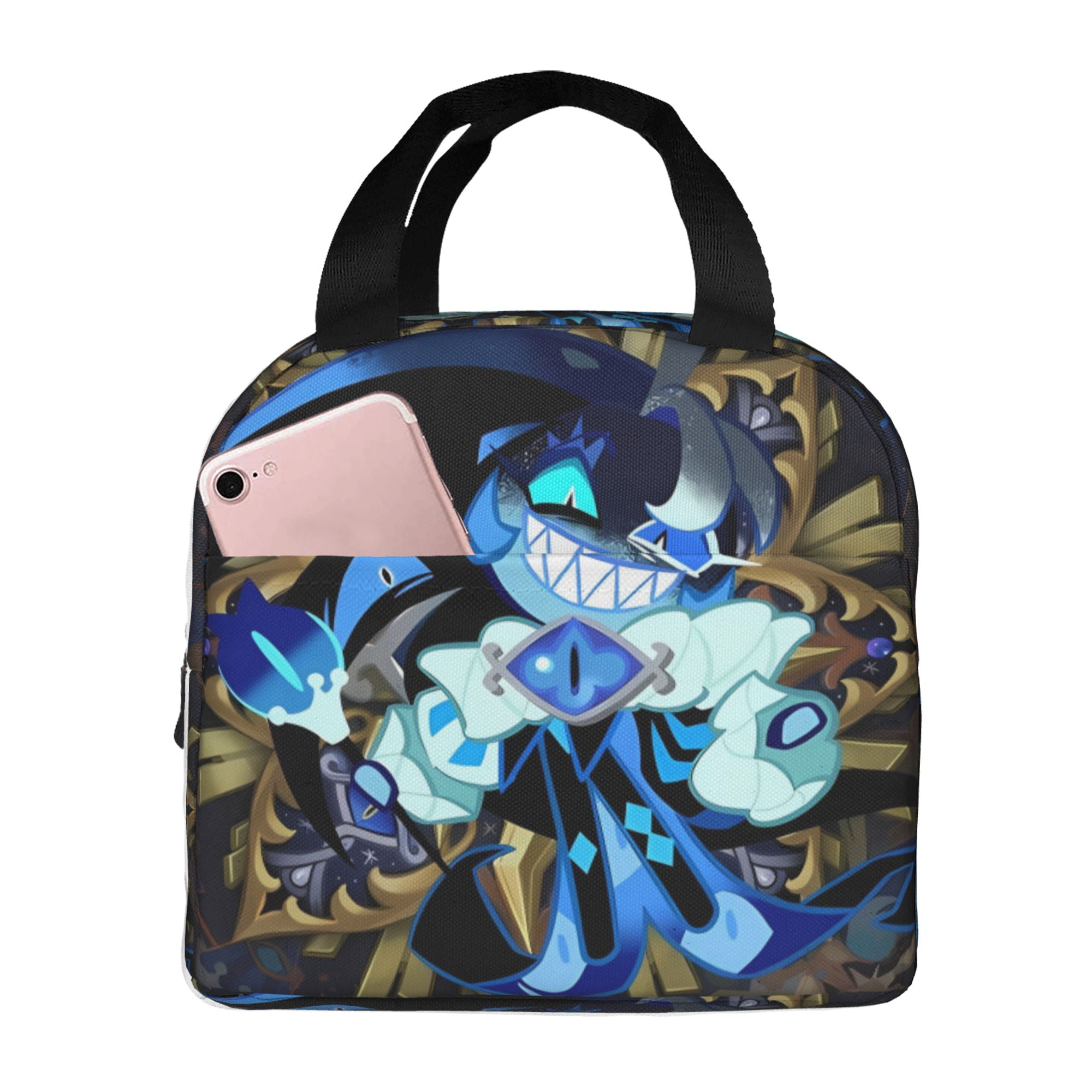 Shadow Milk Cookie Lunch Bag Tote Bag Insulated Lunch Box Picnic Beach ...