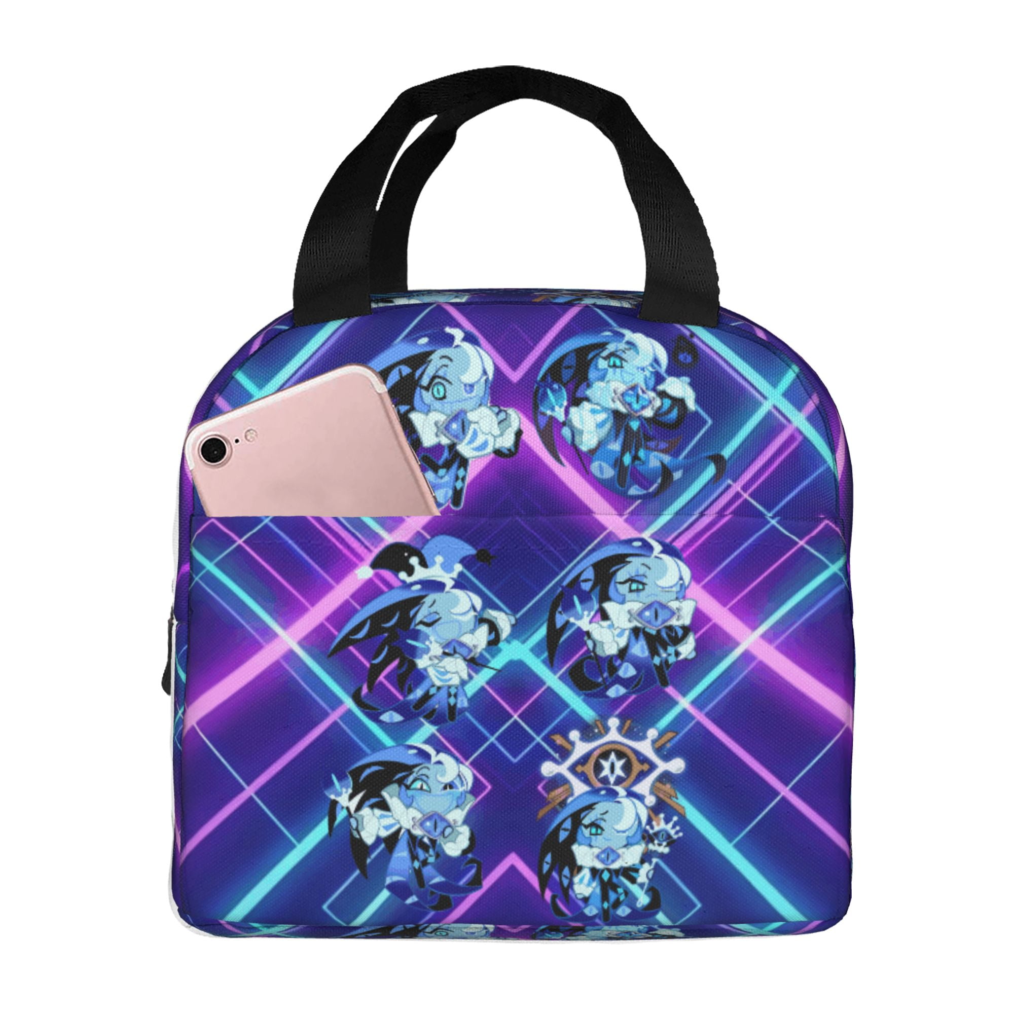 Shadow Milk Cookie Lunch Bag Tote Bag Insulated Lunch Box Picnic Beach ...