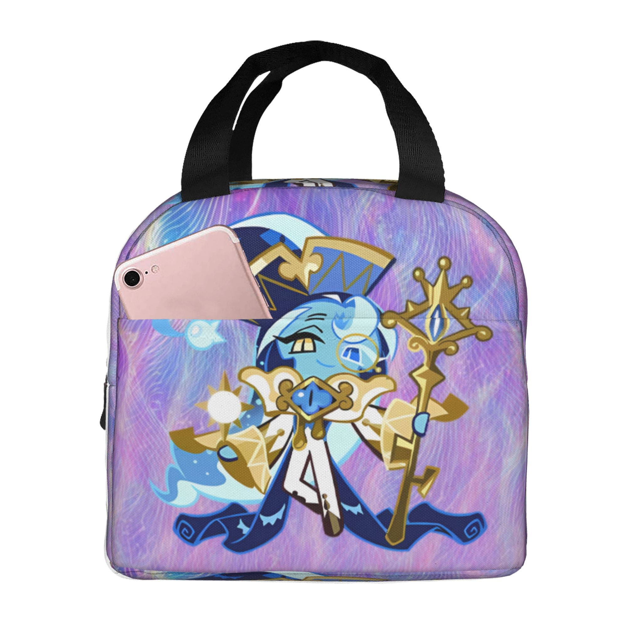 Shadow Milk Cookie Lunch Bag Tote Bag Insulated Lunch Box Picnic Beach ...