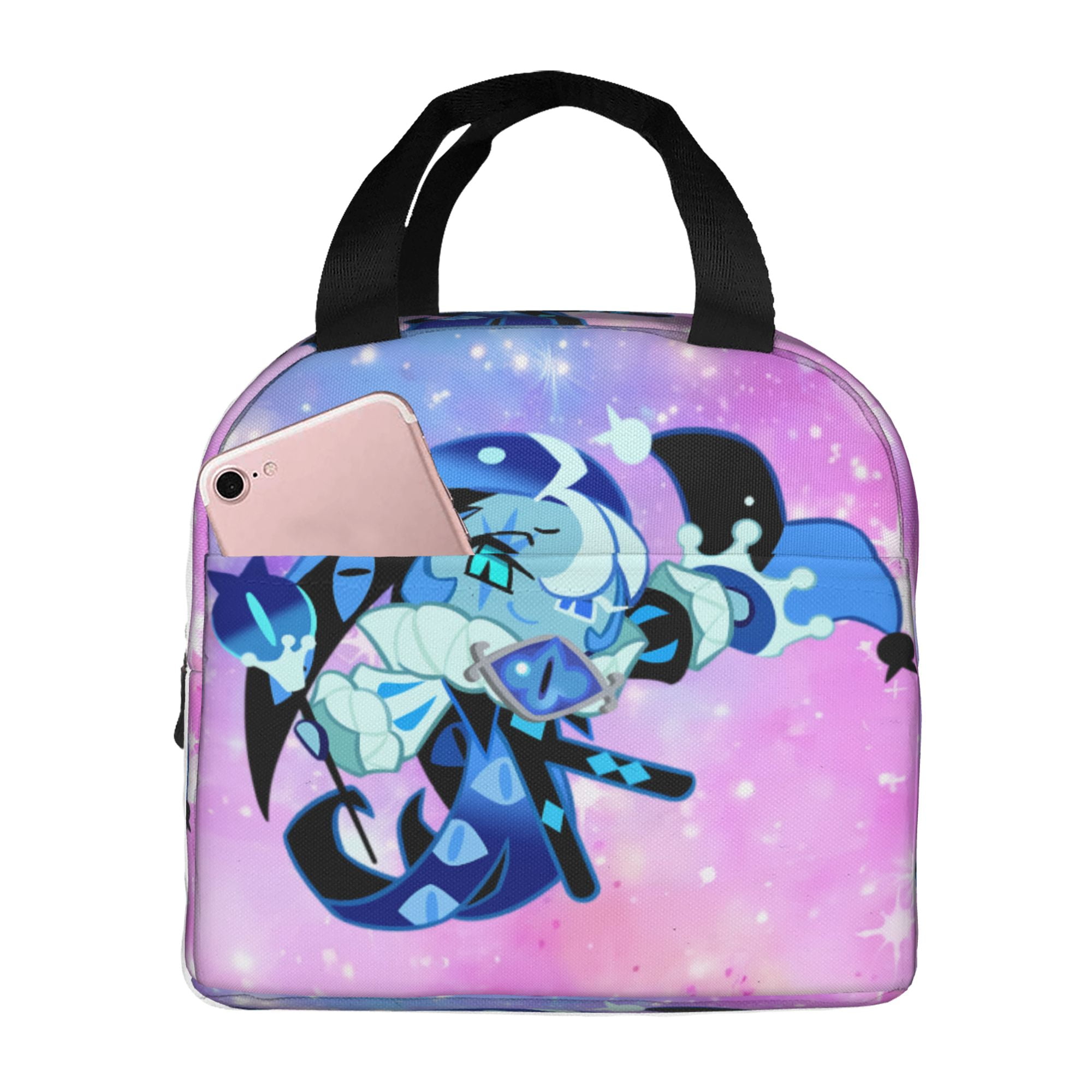 Shadow Milk Cookie Lunch Bag Tote Bag Insulated Lunch Box Picnic Beach ...